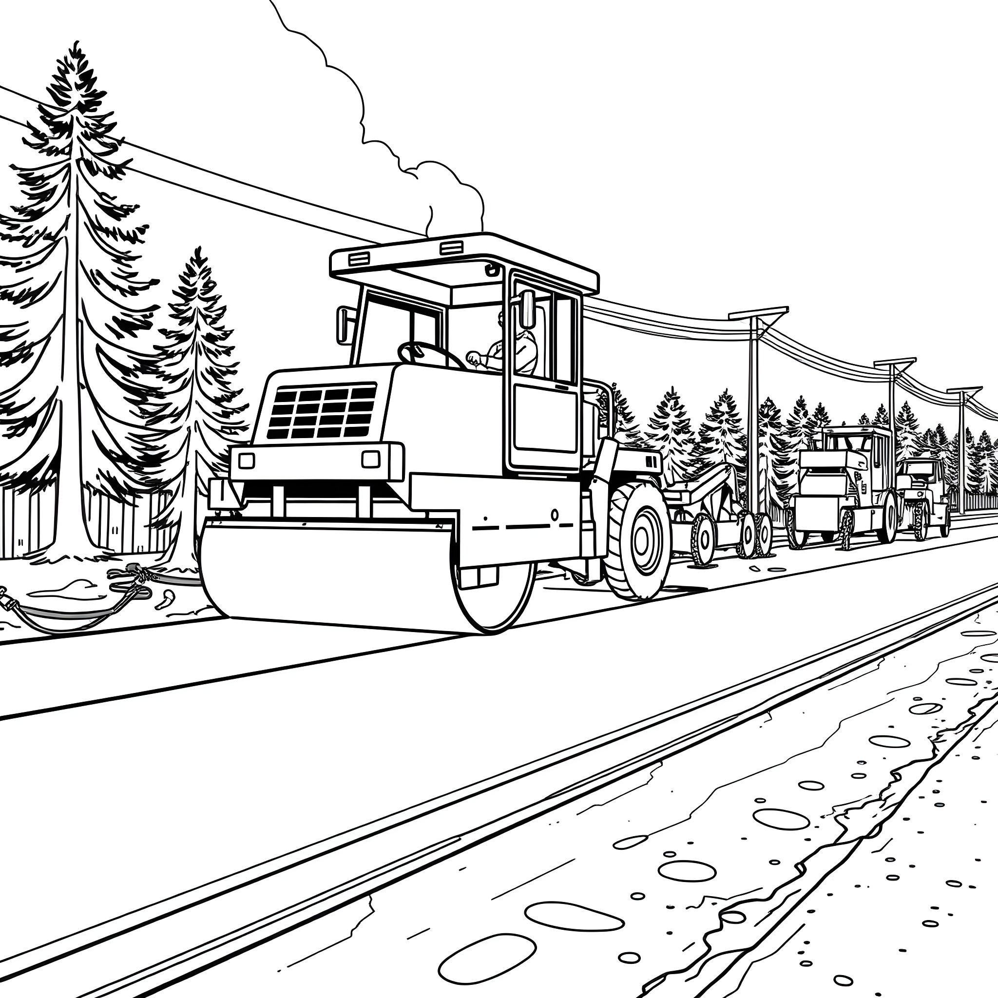 37 Best Asphalt Paver Coloring Pages (Free Printable PDFs)