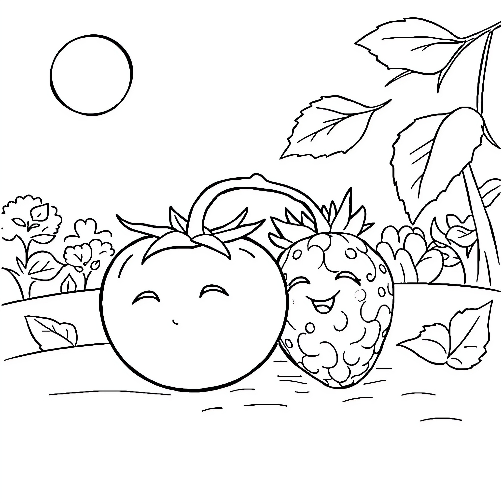 Best Tomato Coloring Pages (Free Printable PDF)