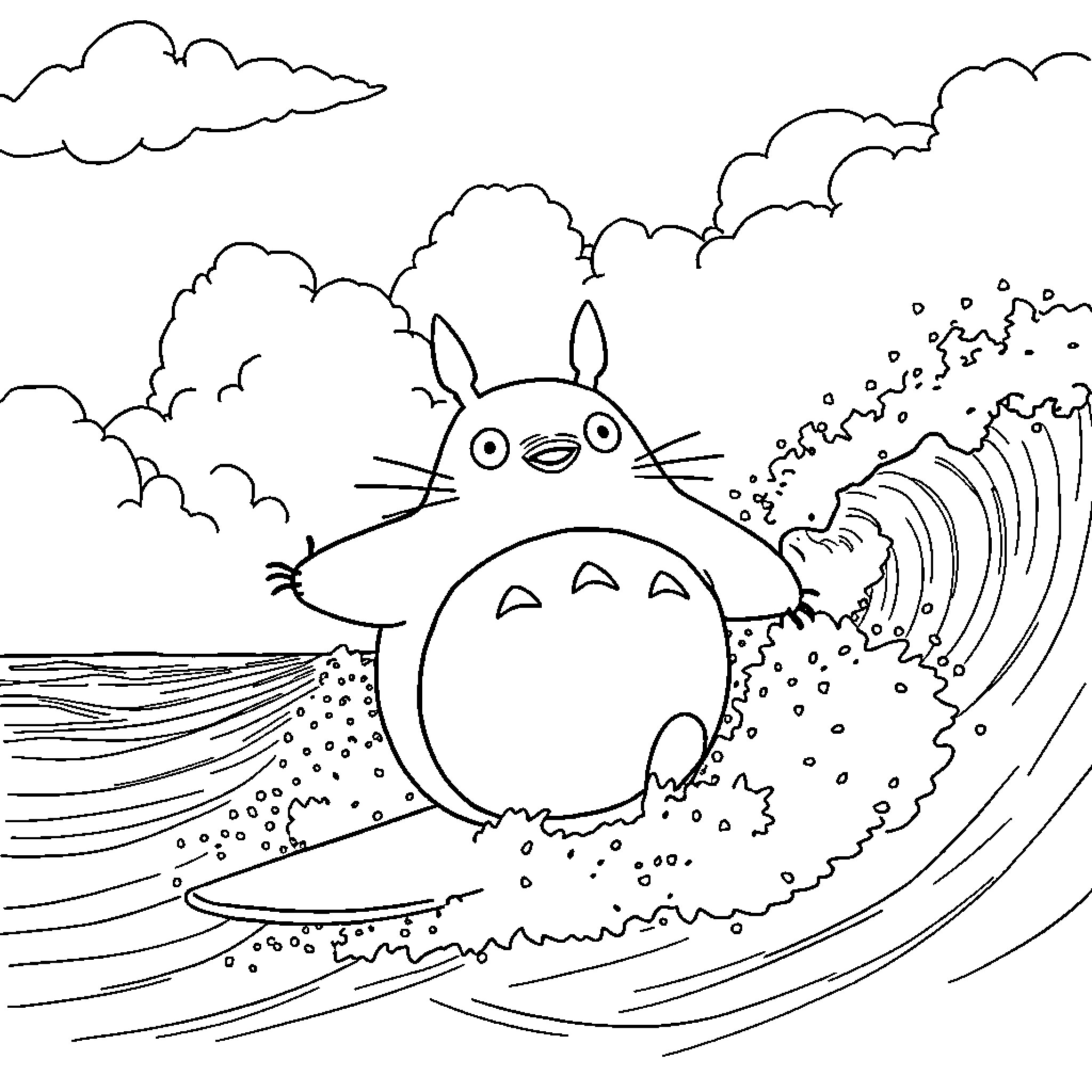Best Totoro Coloring Pages (Free Printable PDF)