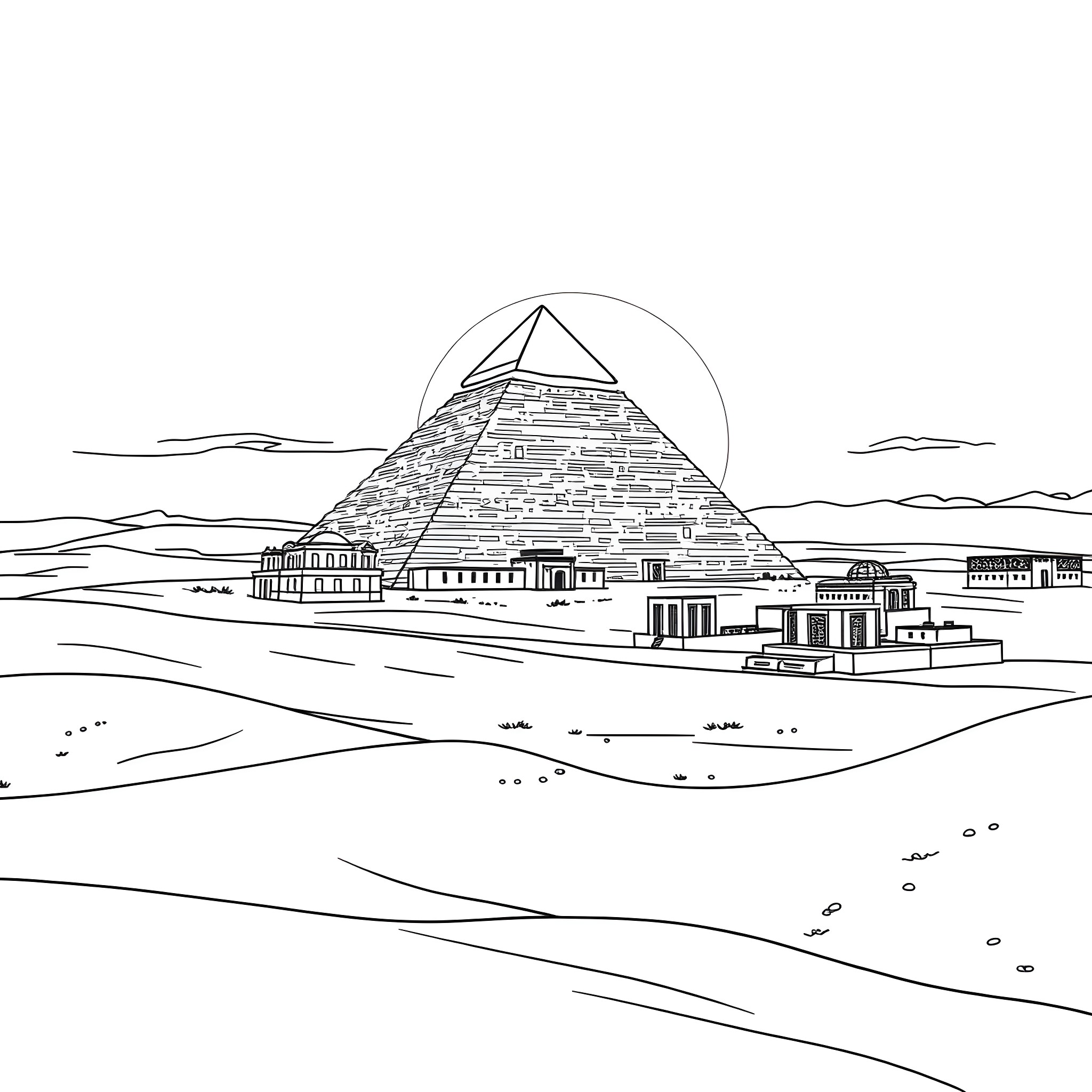 36 Best Pyramid Coloring Pages (Free Printable PDFs)