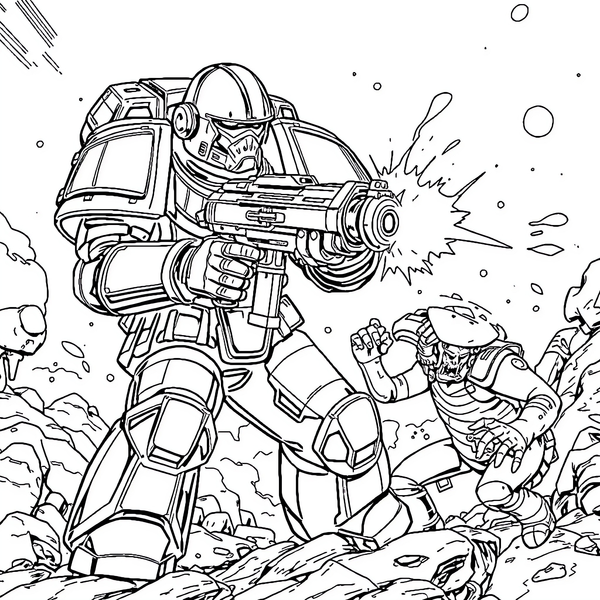 Best Space Marine Coloring Pages (Free Printable PDF)