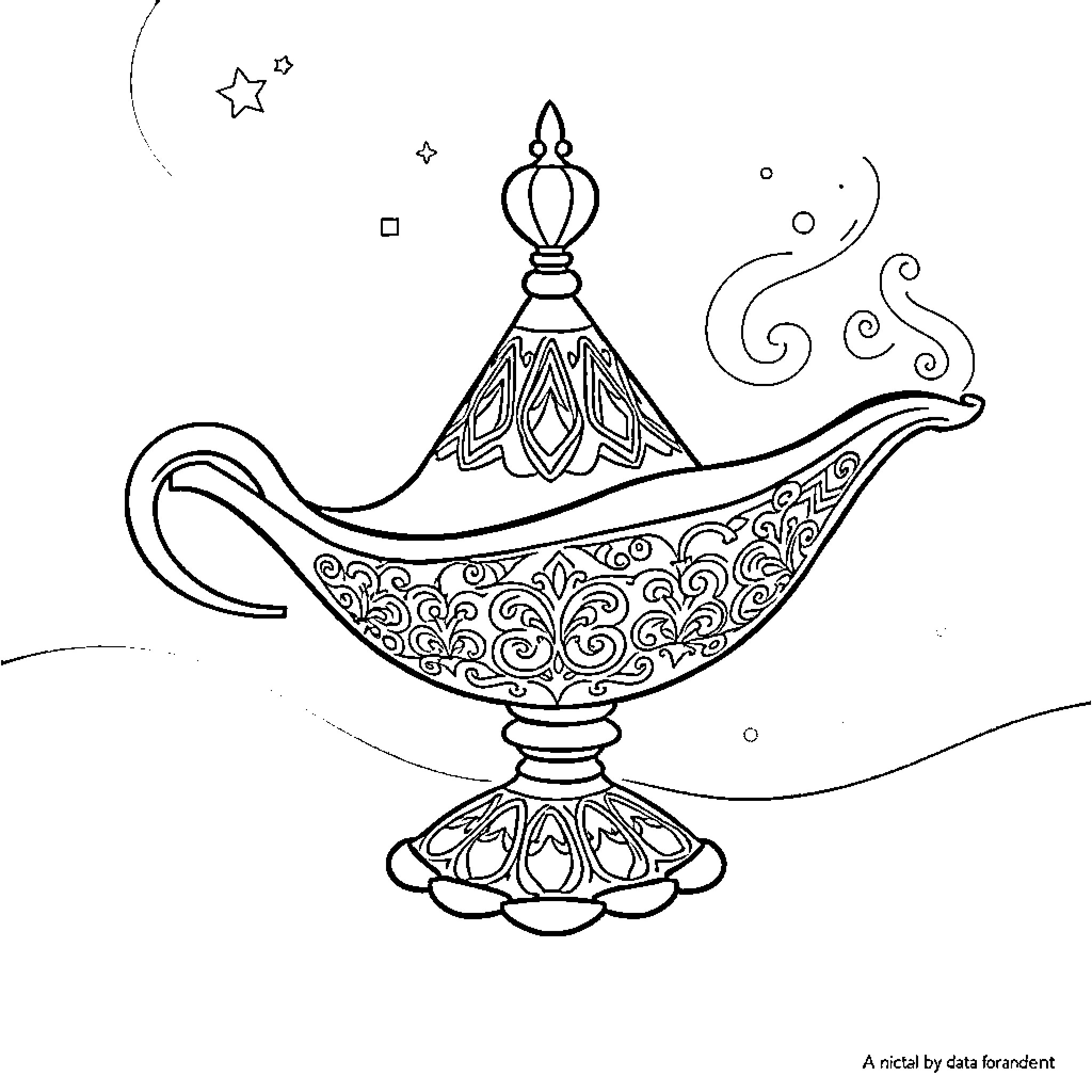 Best Genie Lamp Coloring Pages (Free Printable PDF)