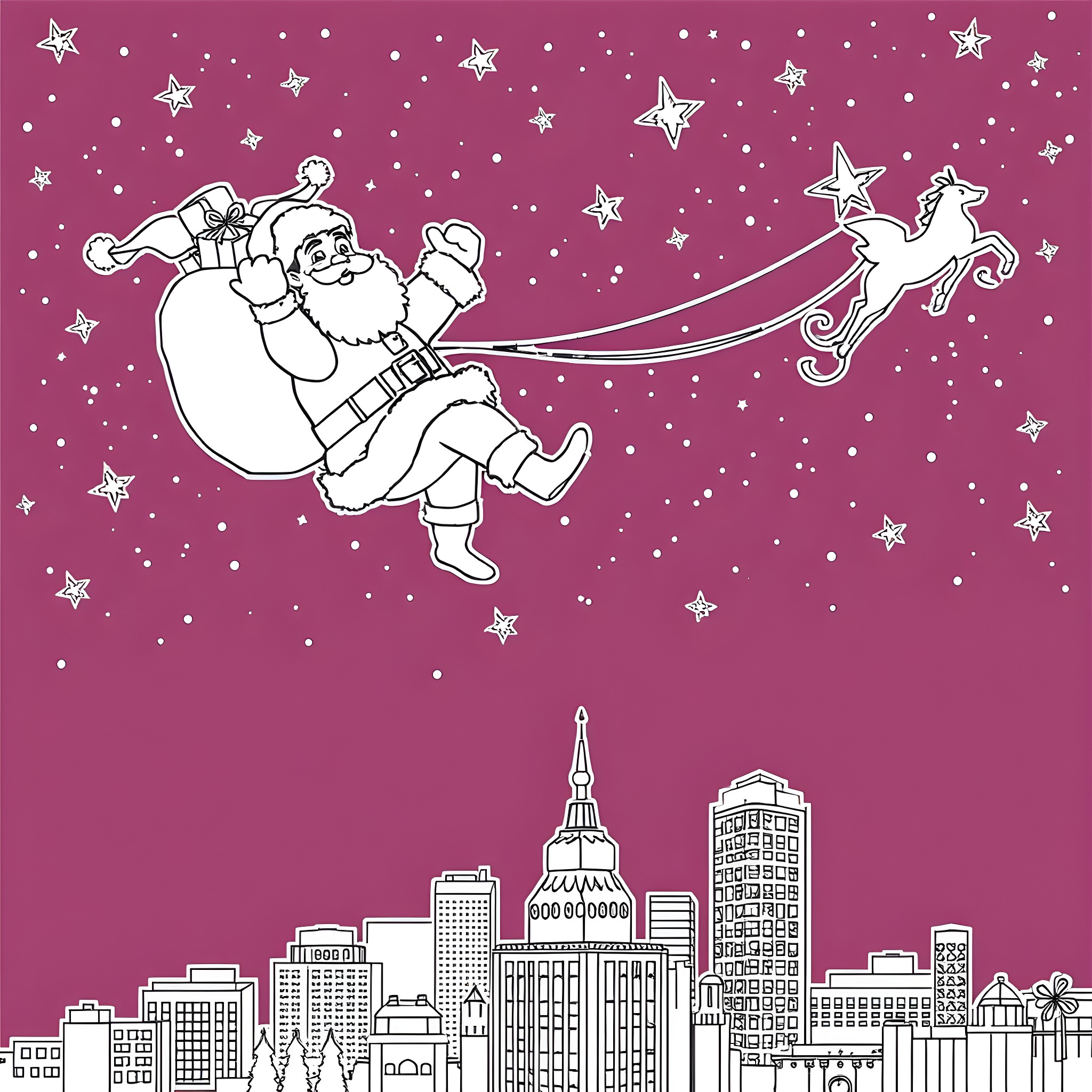 Best Santa Claus Coloring Pages (Free Printable PDF)