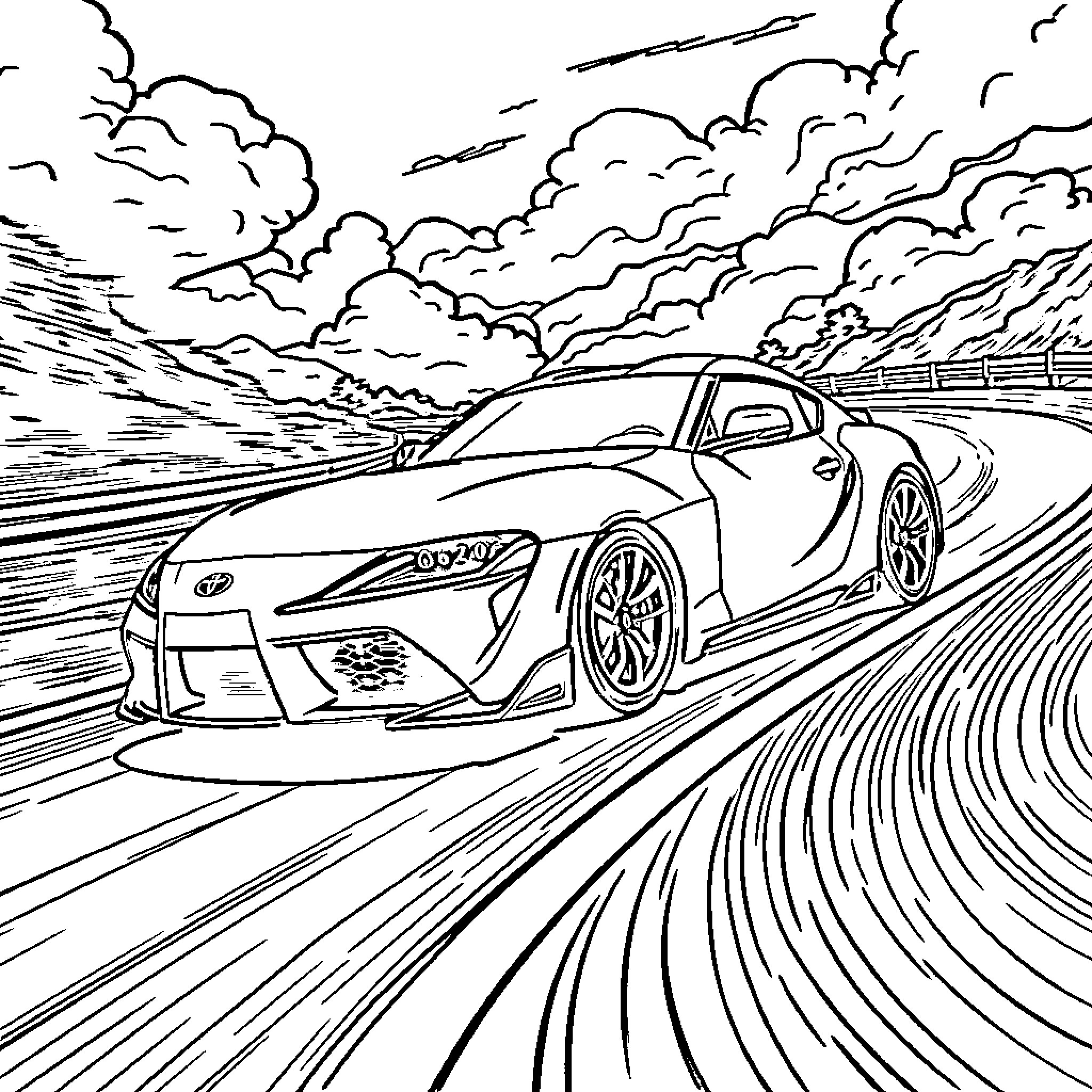 Best Toyota Supra Coloring Pages (Free Printable PDF)