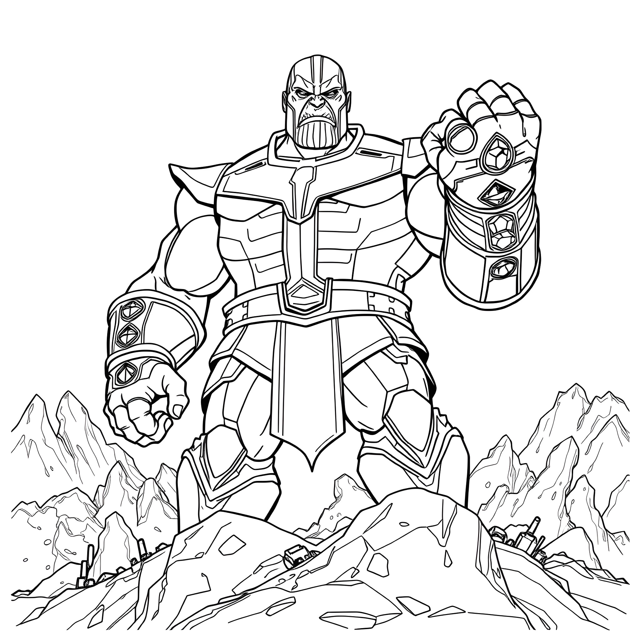 Best Thanos Coloring Pages (Free Printable PDF)