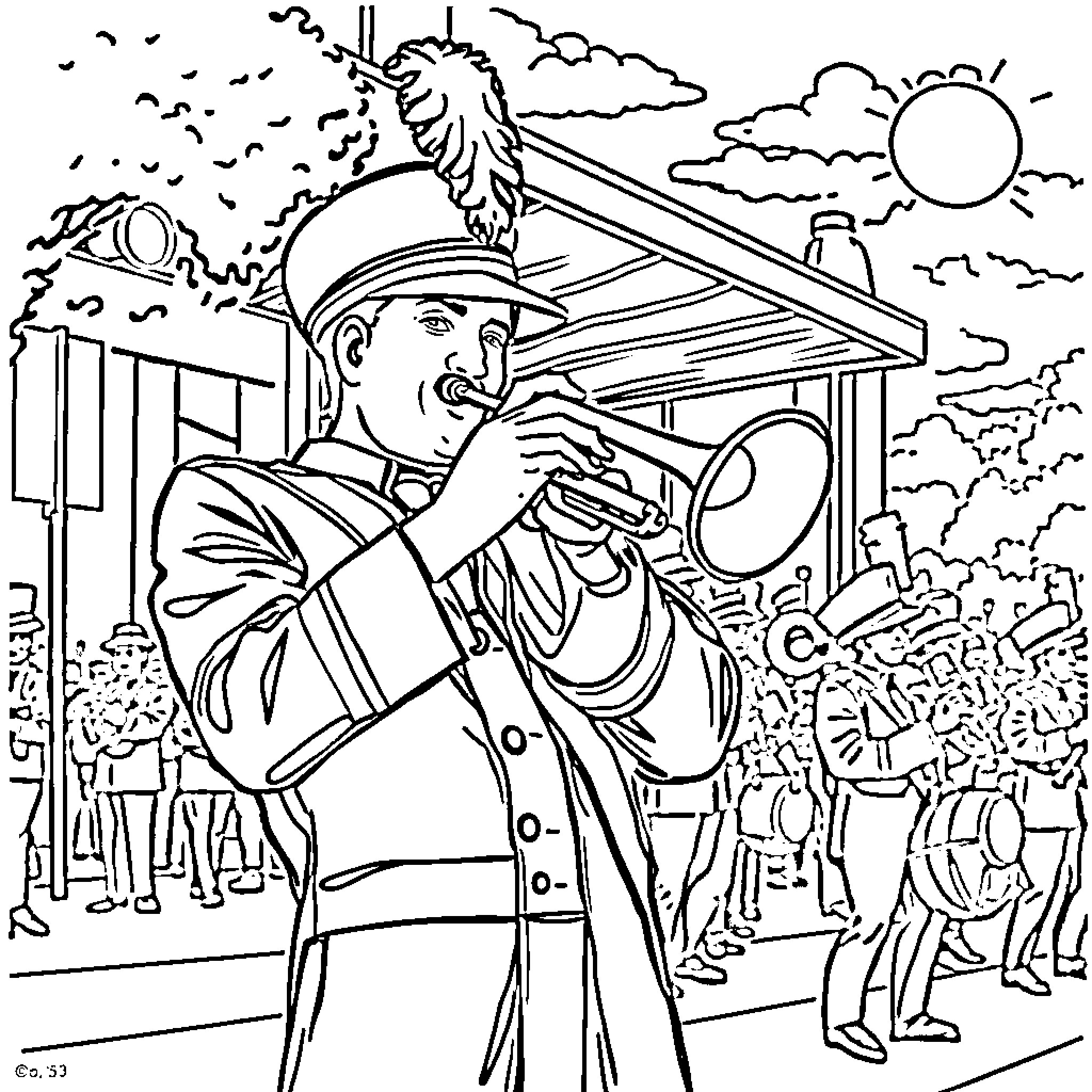 Best Trumpet Player Coloring Pages (Free Printable PDF)