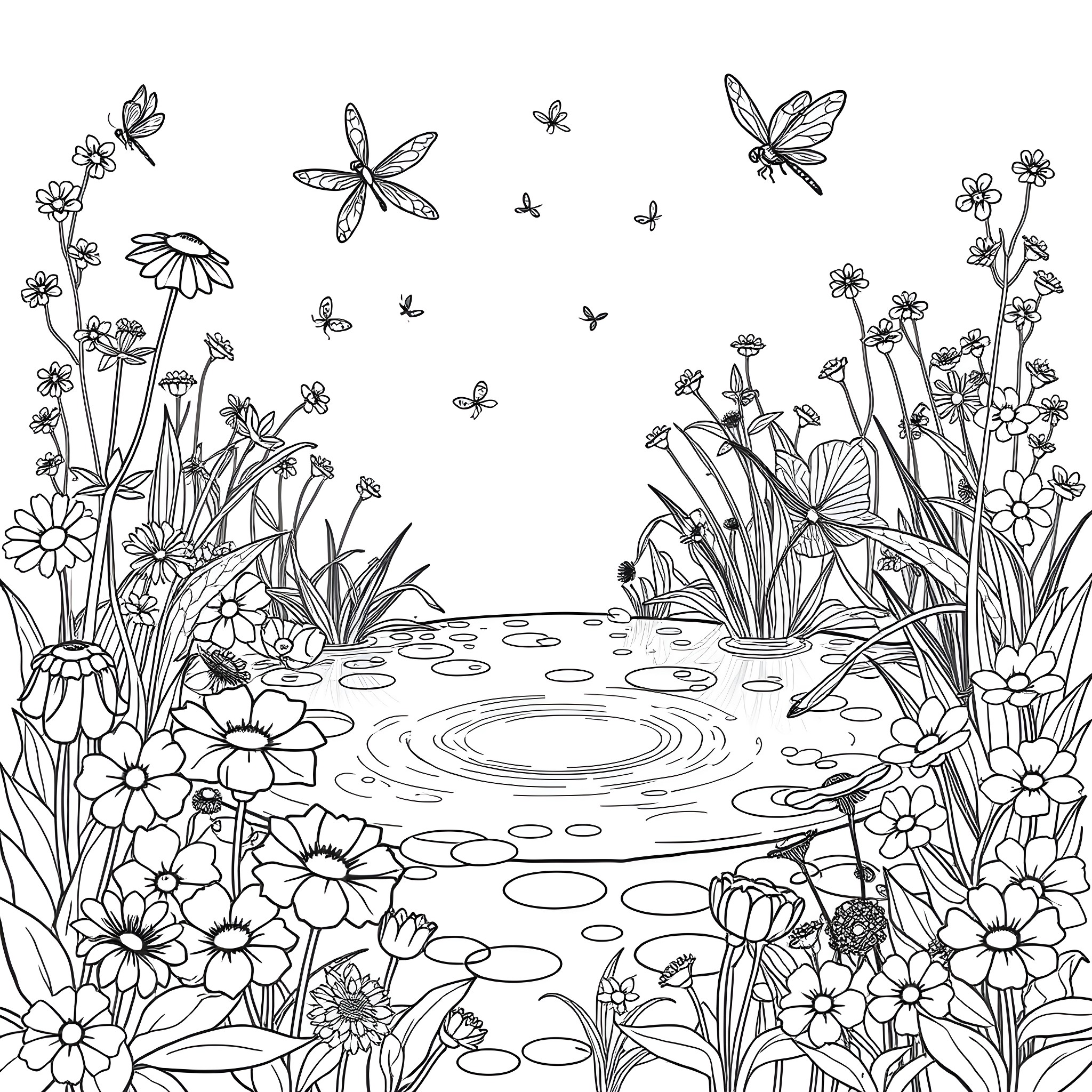 Best Pond Coloring Pages (Free Printable PDF)