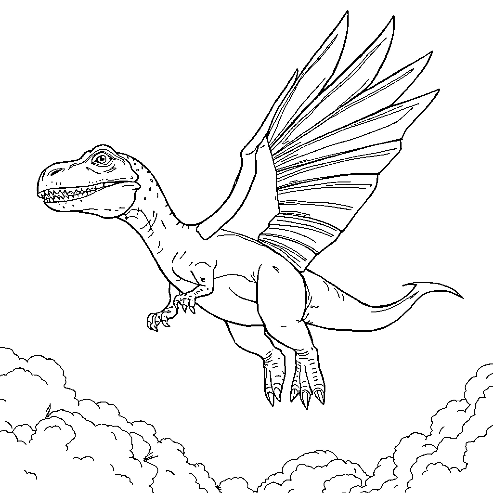 Best Flying Dinosaur Coloring Pages (Free Printable PDF)