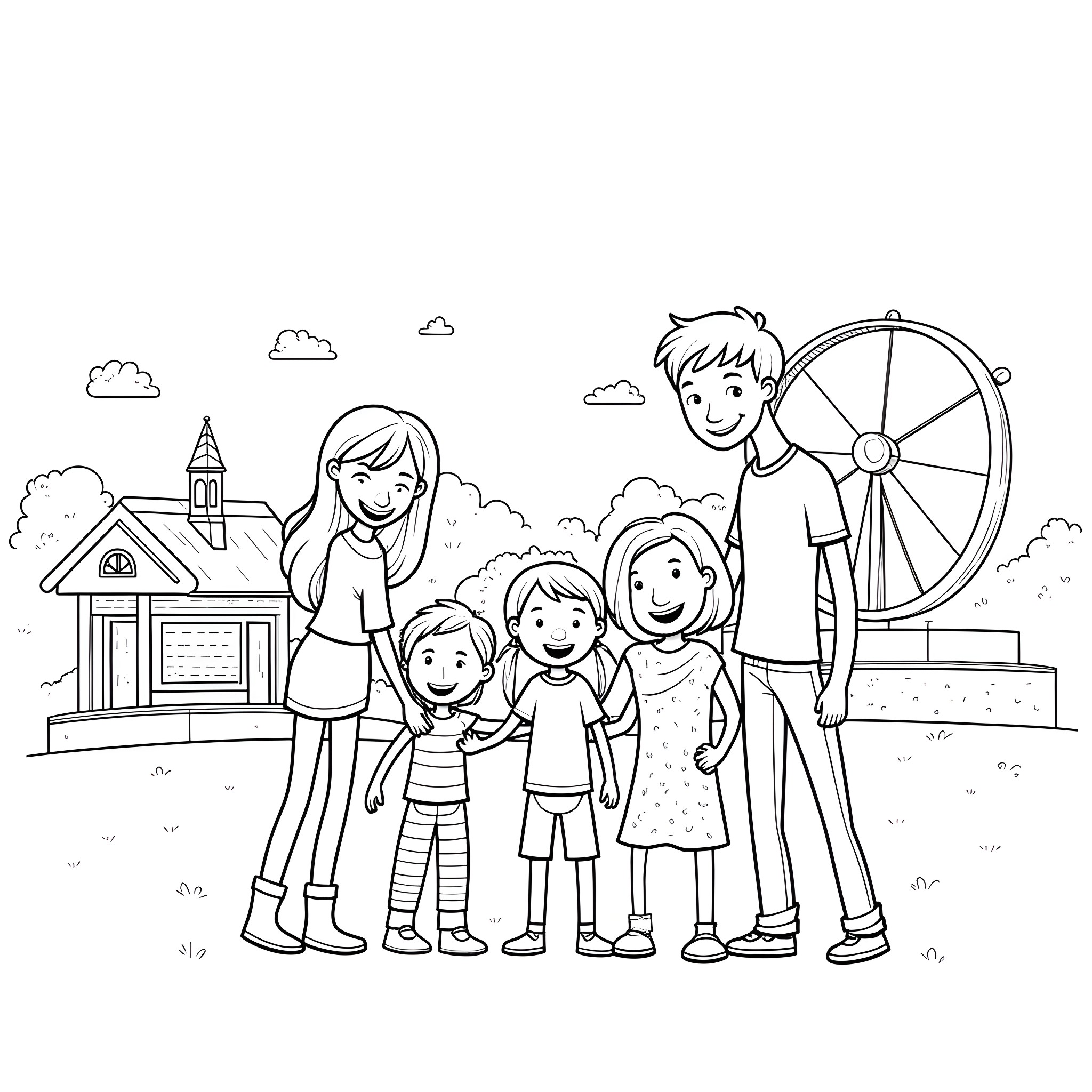 264 Best Family Coloring Pages (Free Printable PDFs)