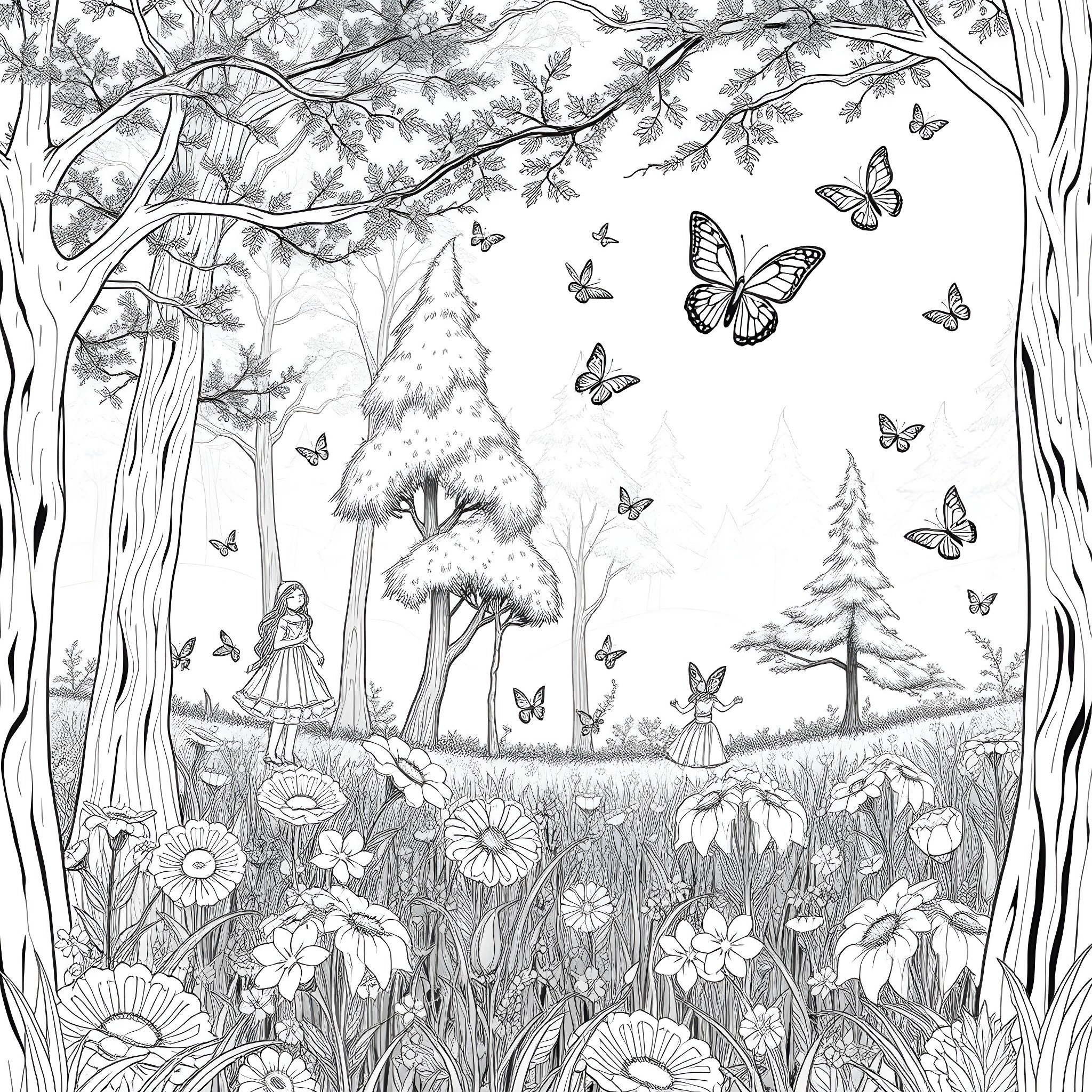 154 Best Forest Coloring Pages (Free Printable PDFs)