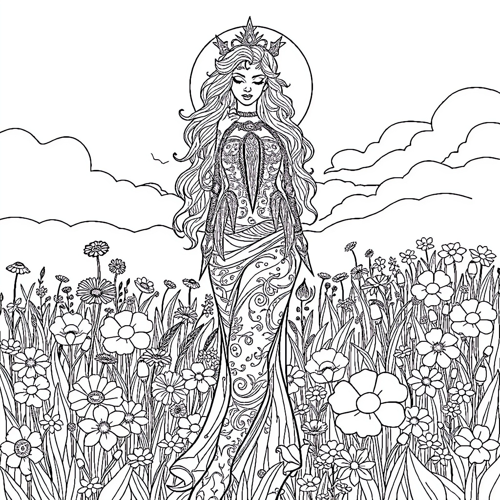 Best Goddess Coloring Pages (Free Printable PDF)