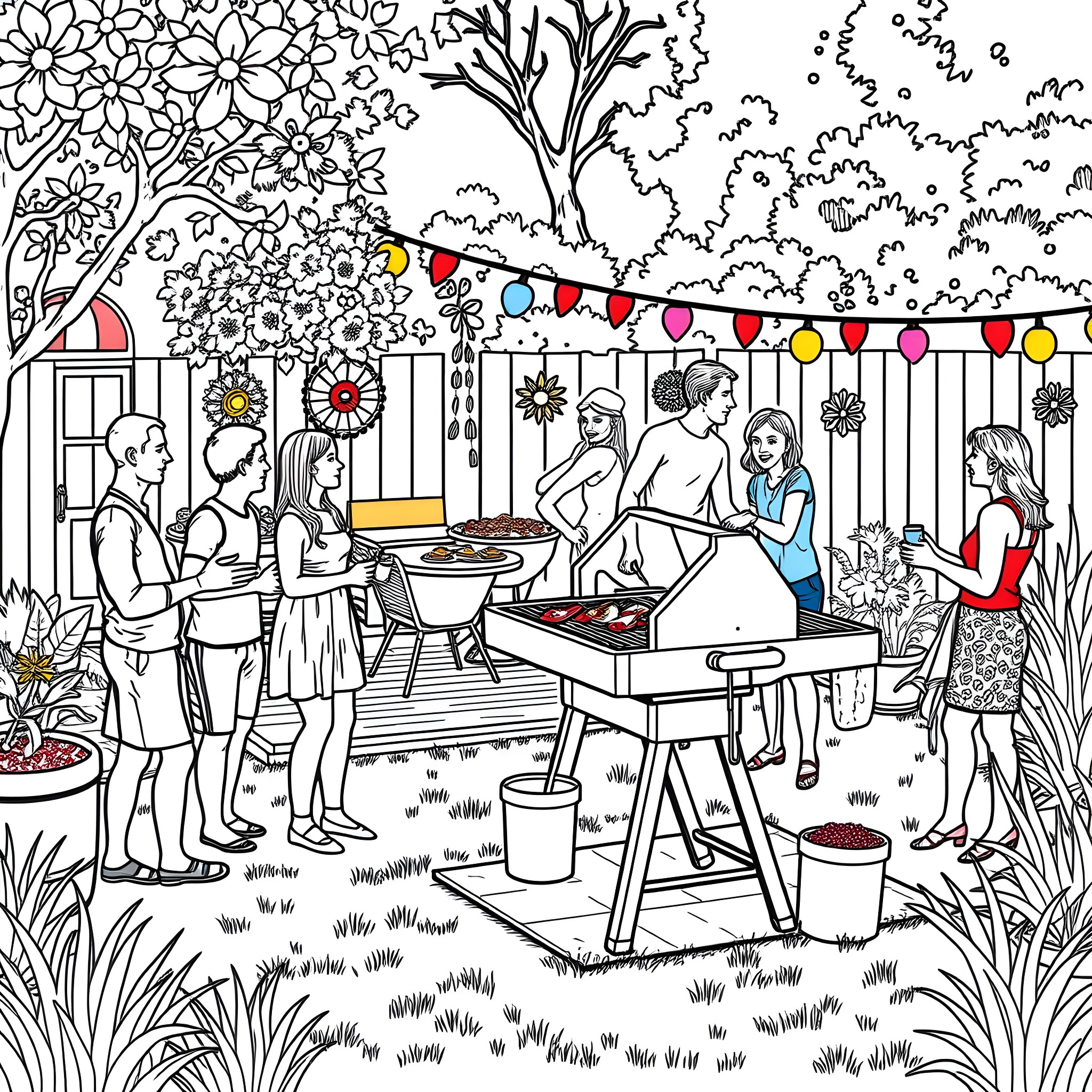 6 Best Grill Coloring Pages (Free Printable PDFs)