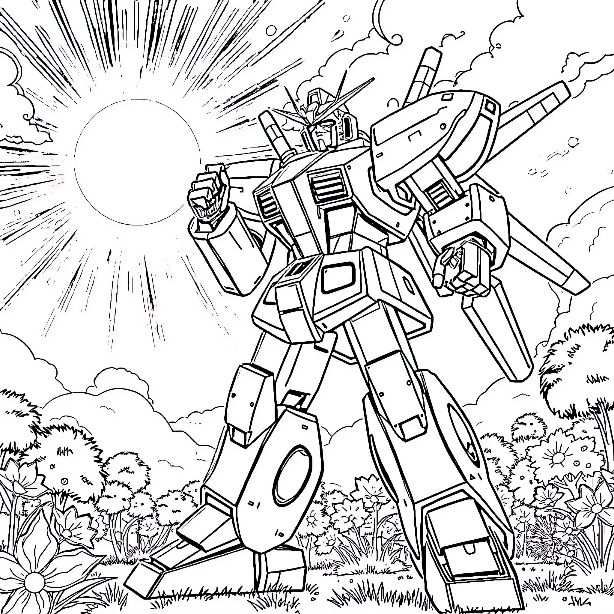 Best Gundam Coloring Pages (Free Printable PDF)