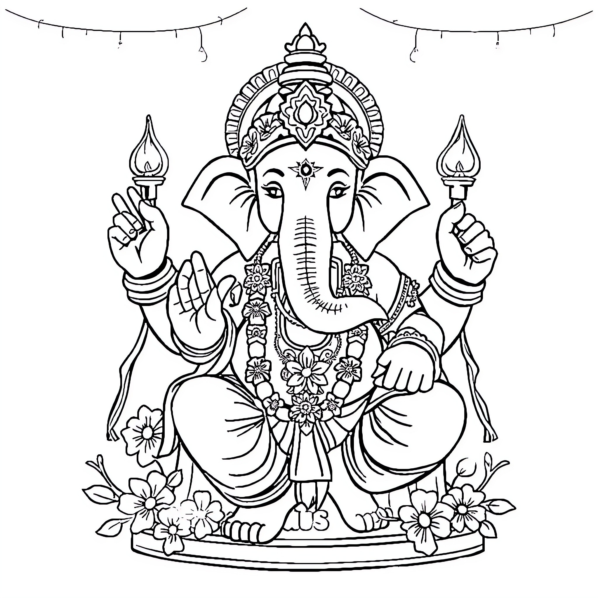 Best Ganpati Coloring Pages (Free Printable PDF)