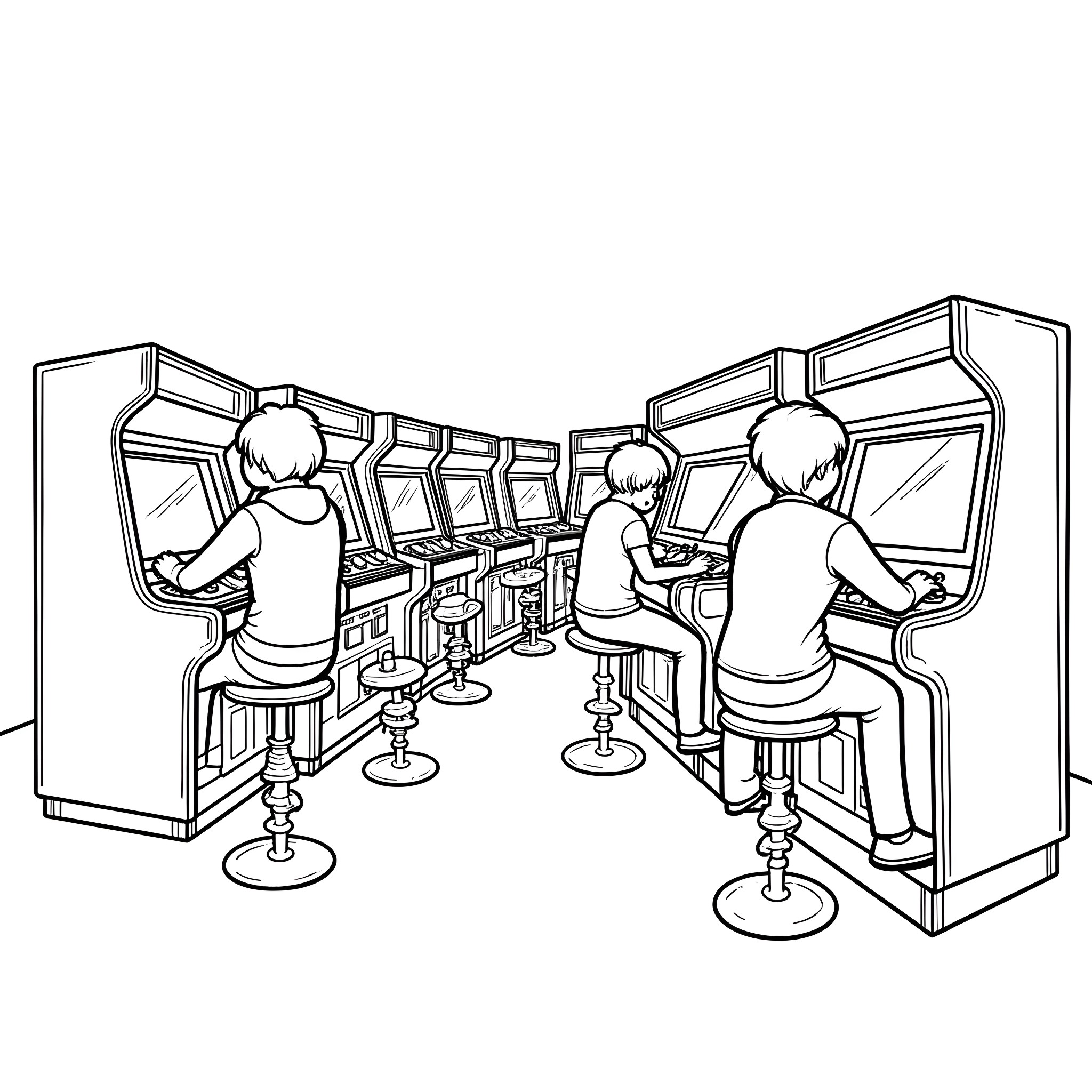 Best Arcade Shop Coloring Pages (Free Printable PDF)