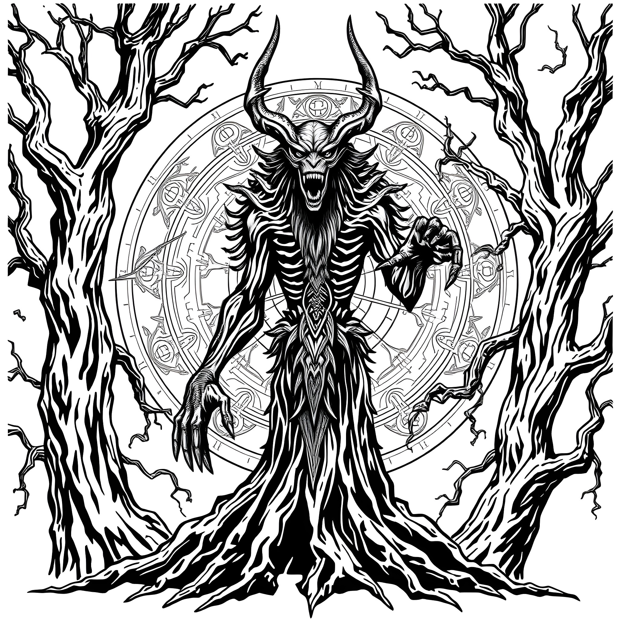 Best Wendigo Coloring Pages (Free Printable PDF)