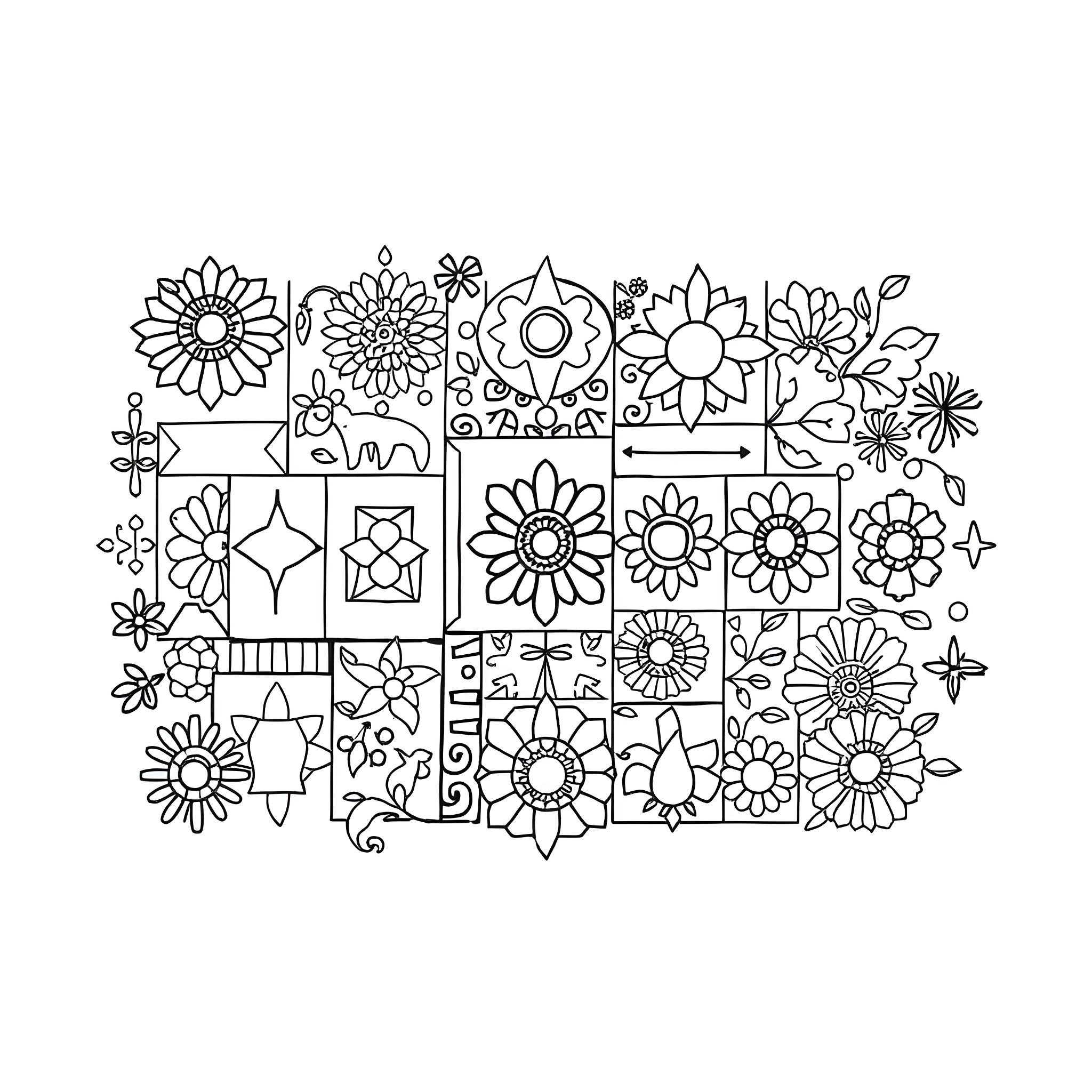 120 Best Patchwork Coloring Pages (Free Printable PDFs)
