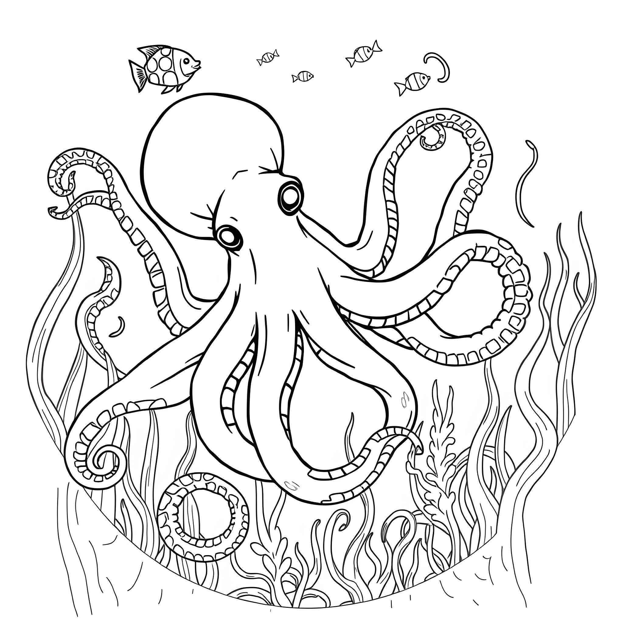 100 Best Octopus Coloring Pages (Free Printable PDFs)