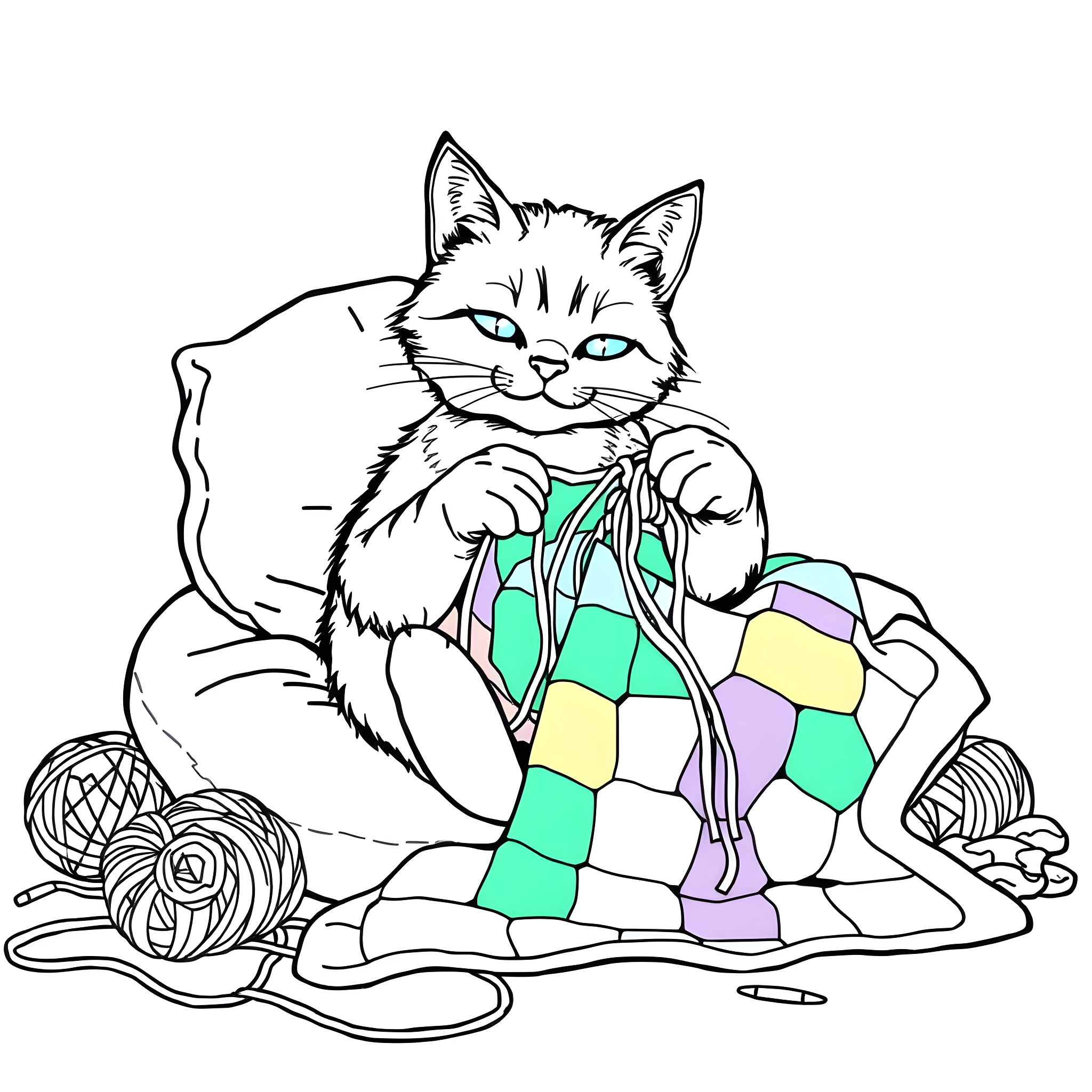 103 Best Cat Coloring Pages (Free Printable PDFs)