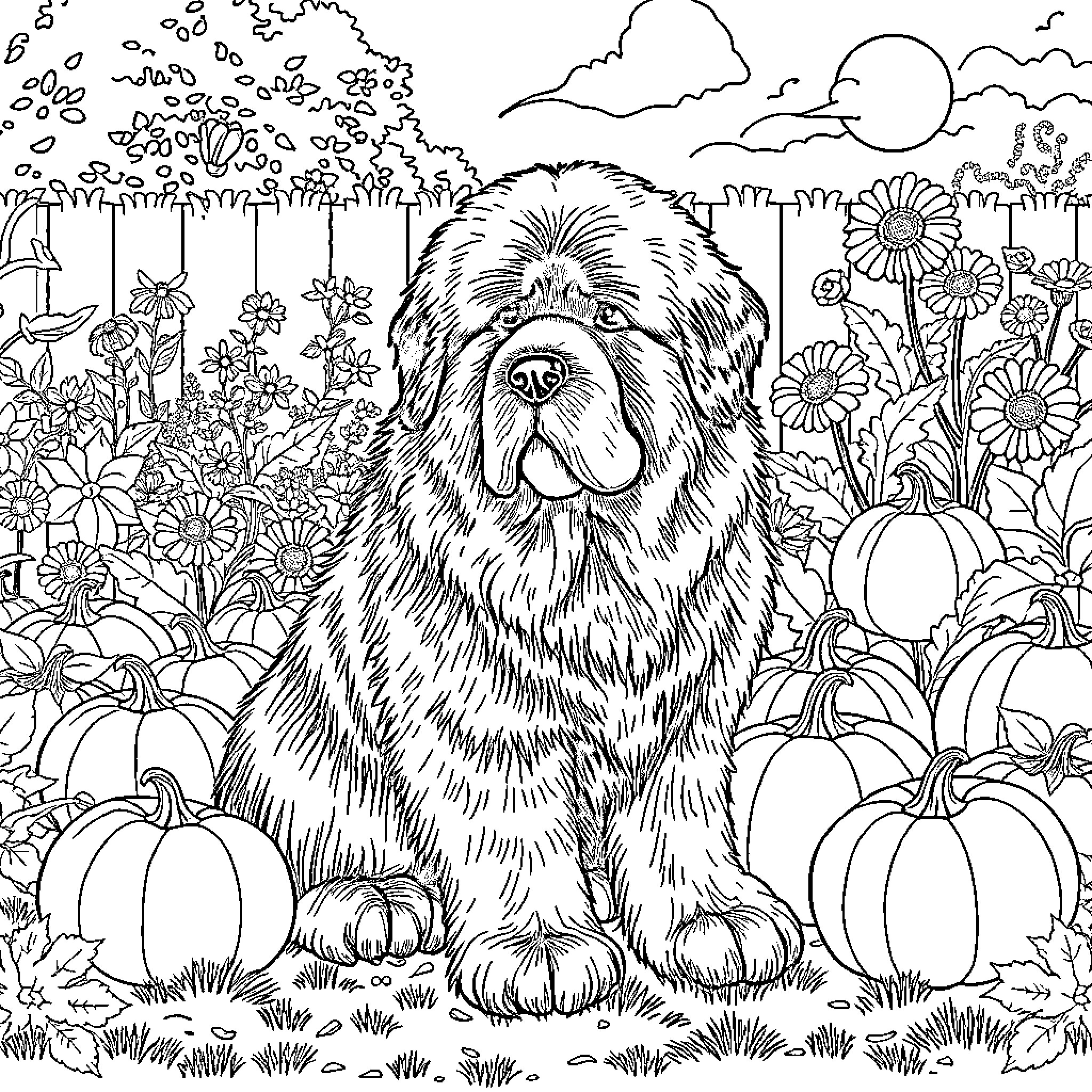 Best Newfoundland Dog Coloring Pages (Free Printable PDF)