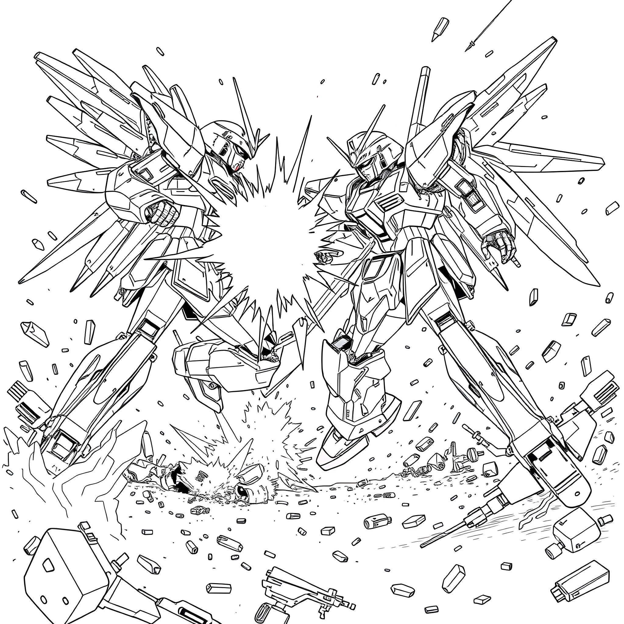 Best Gundam Coloring Pages (Free Printable PDF)