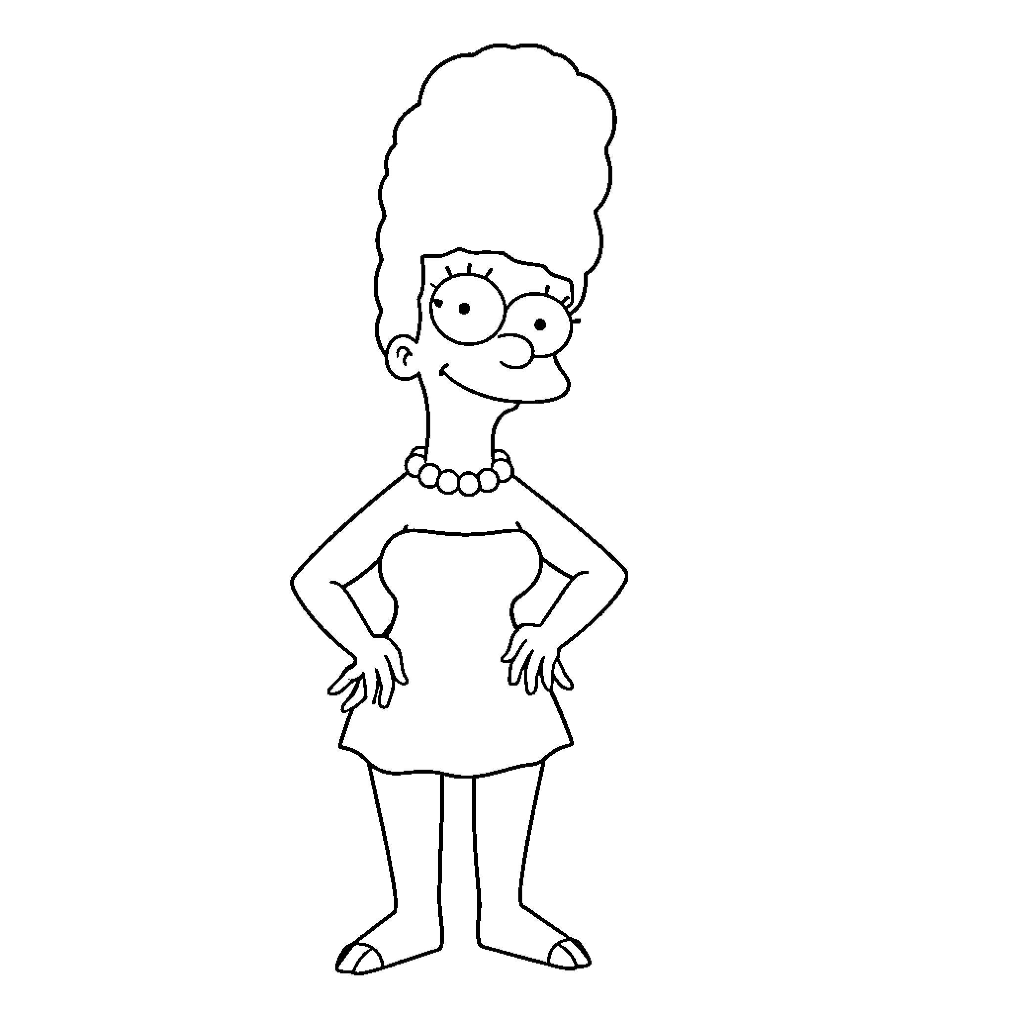 Best Marge Simpson Coloring Pages (Free Printable PDF)