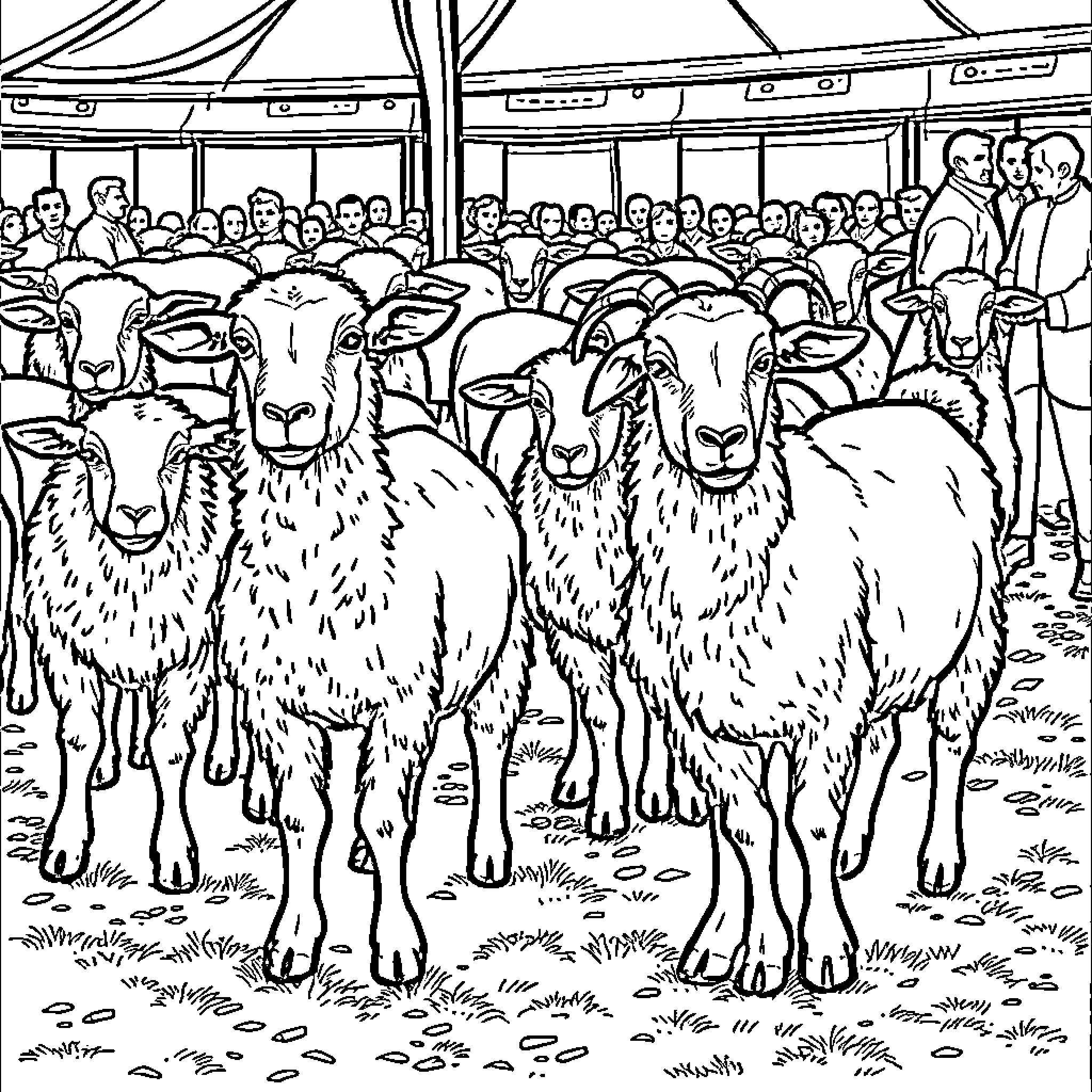 Best Sheep and Goat Coloring Pages (Free Printable PDF)