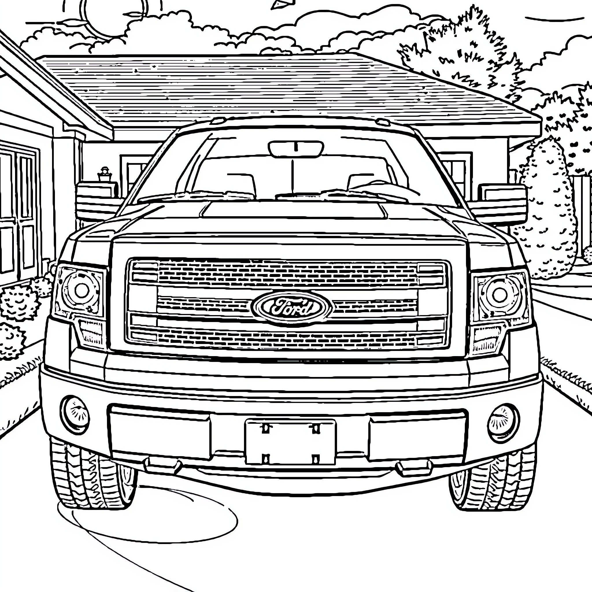 15 Best Ford F150 Coloring Pages (Free Printable PDFs)