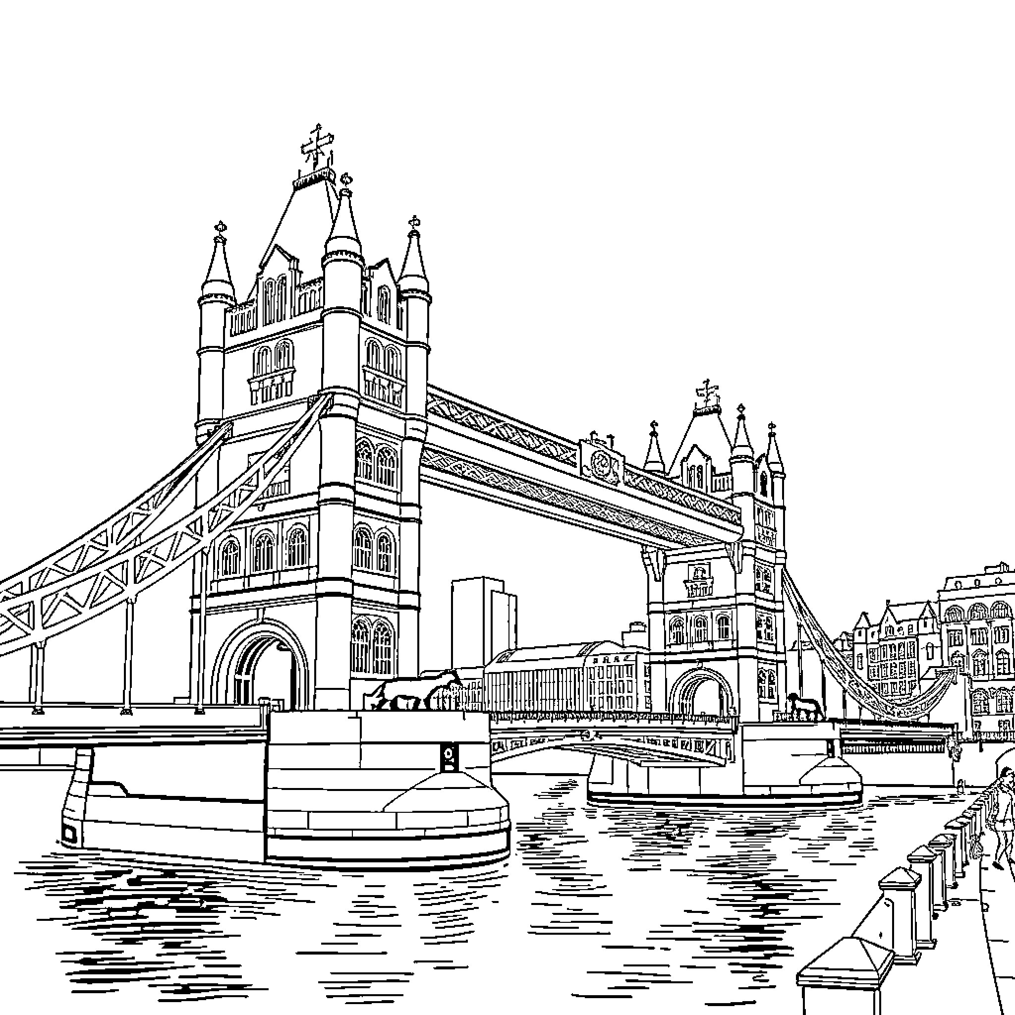 Best Bridge Coloring Pages (Free Printable PDF)