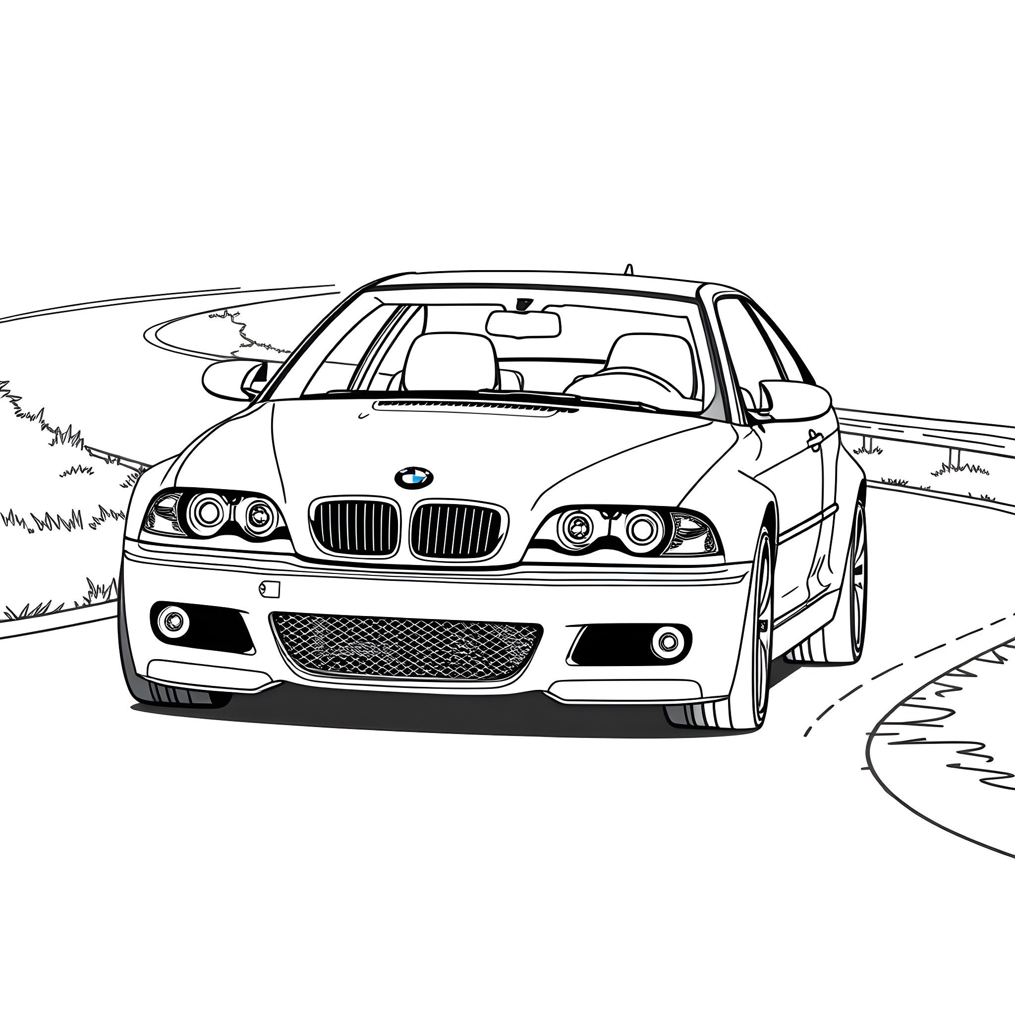 Best BMW E46 M3 Coloring Pages (Free Printable PDF)