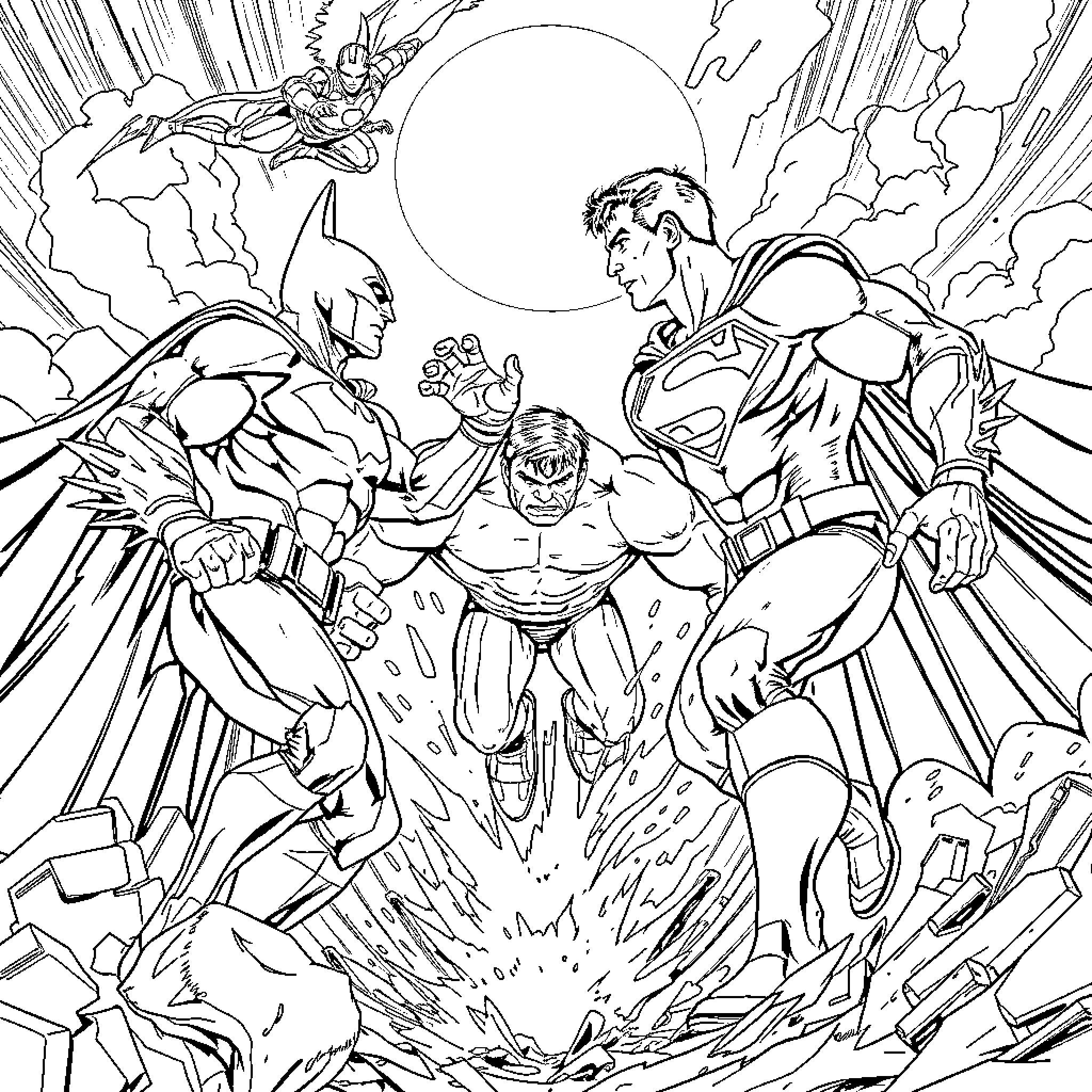 Best Superhero Coloring Pages (Free Printable PDF)