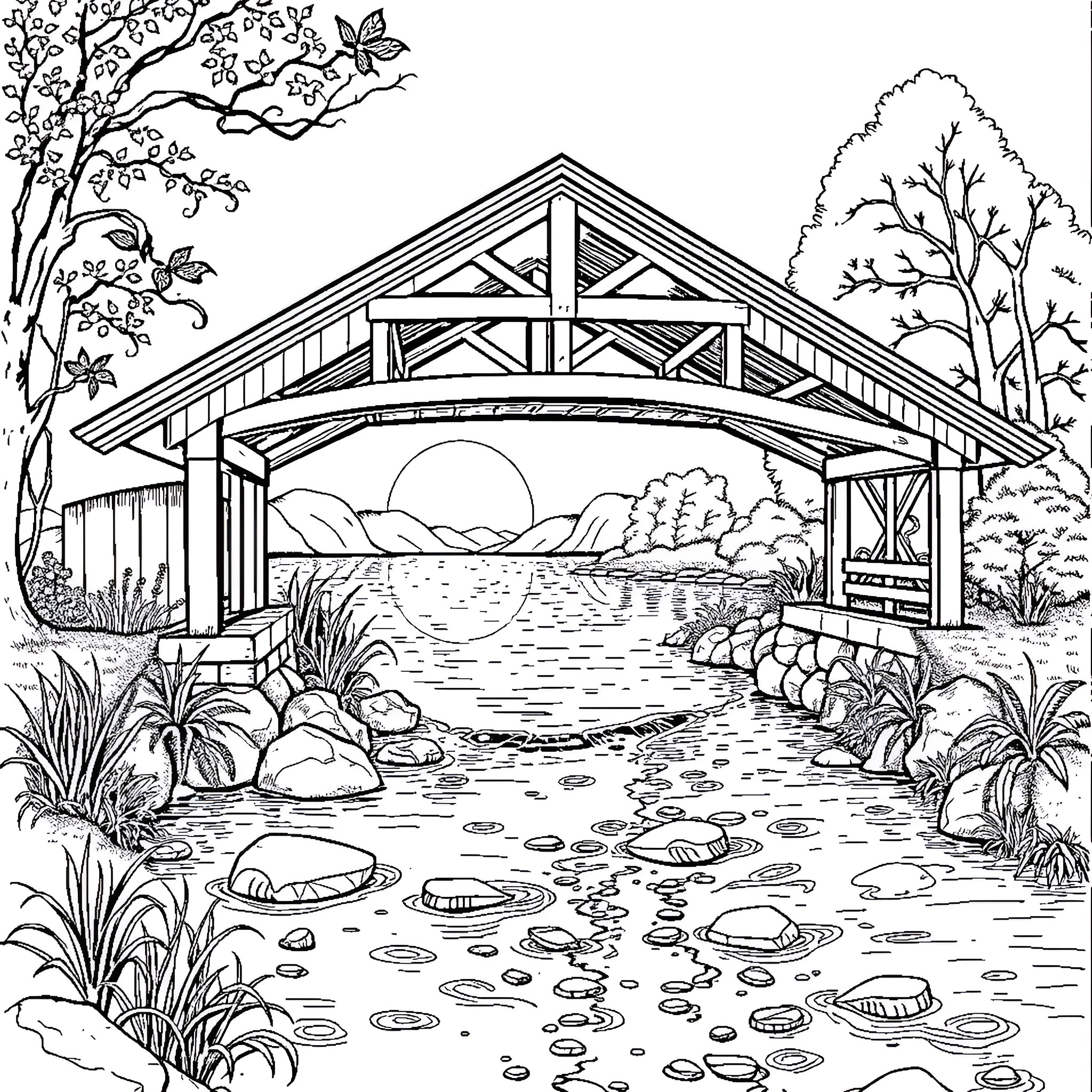 45 Best Bridge Coloring Pages (Free Printable PDFs)