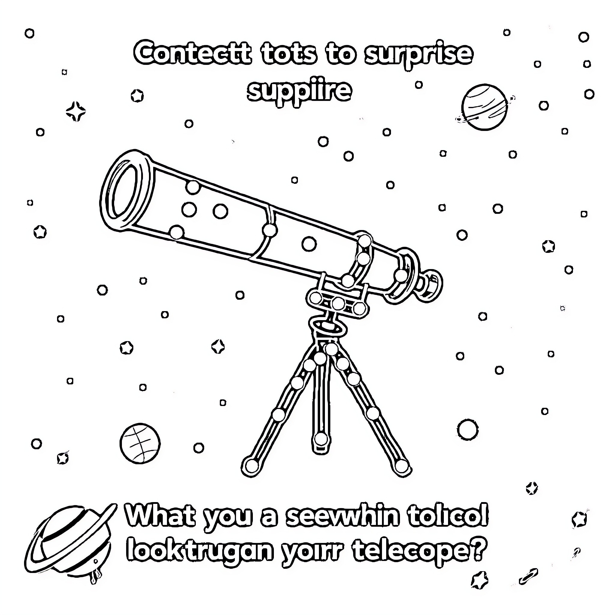 Best Telescope Coloring Pages (Free Printable PDF)