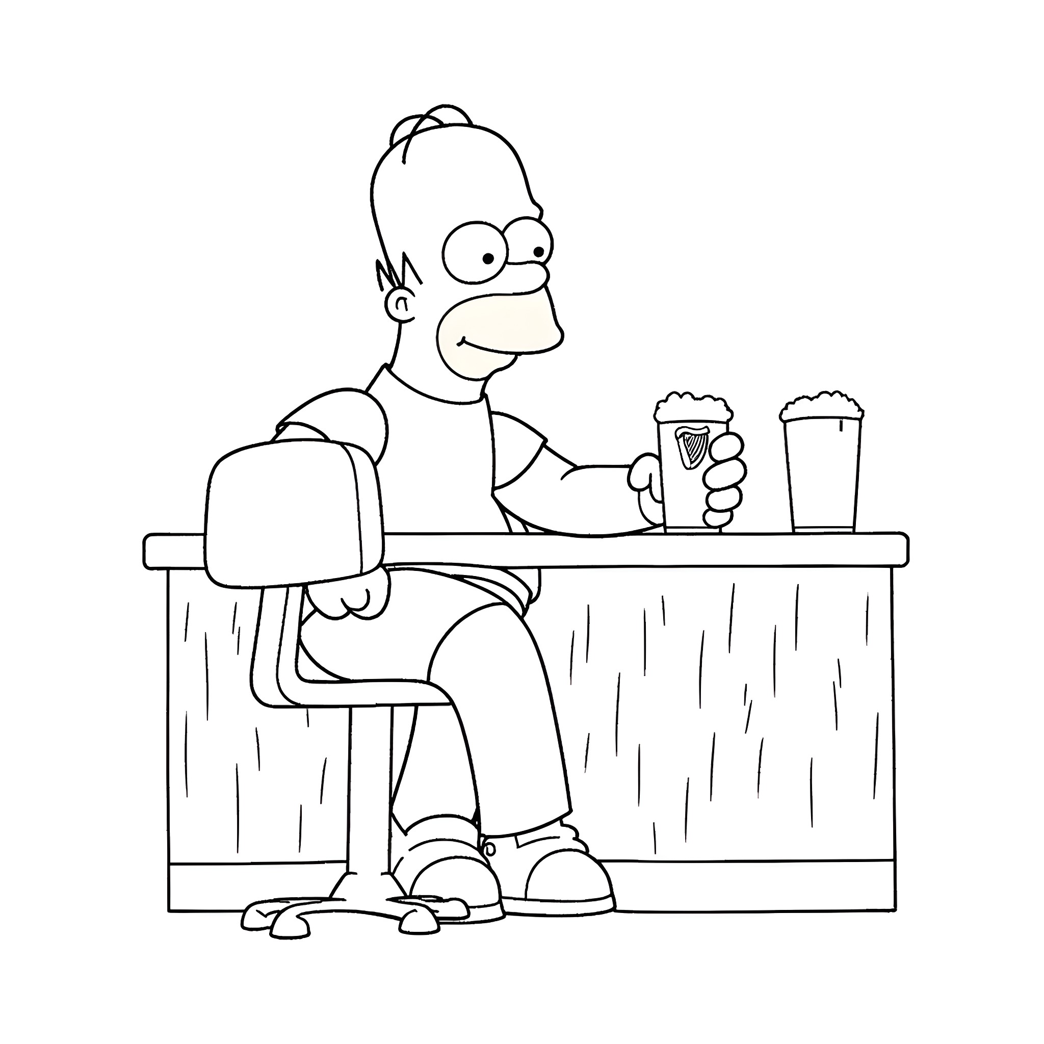 112 Best Homer Simpson Coloring Pages (Free Printable PDFs)