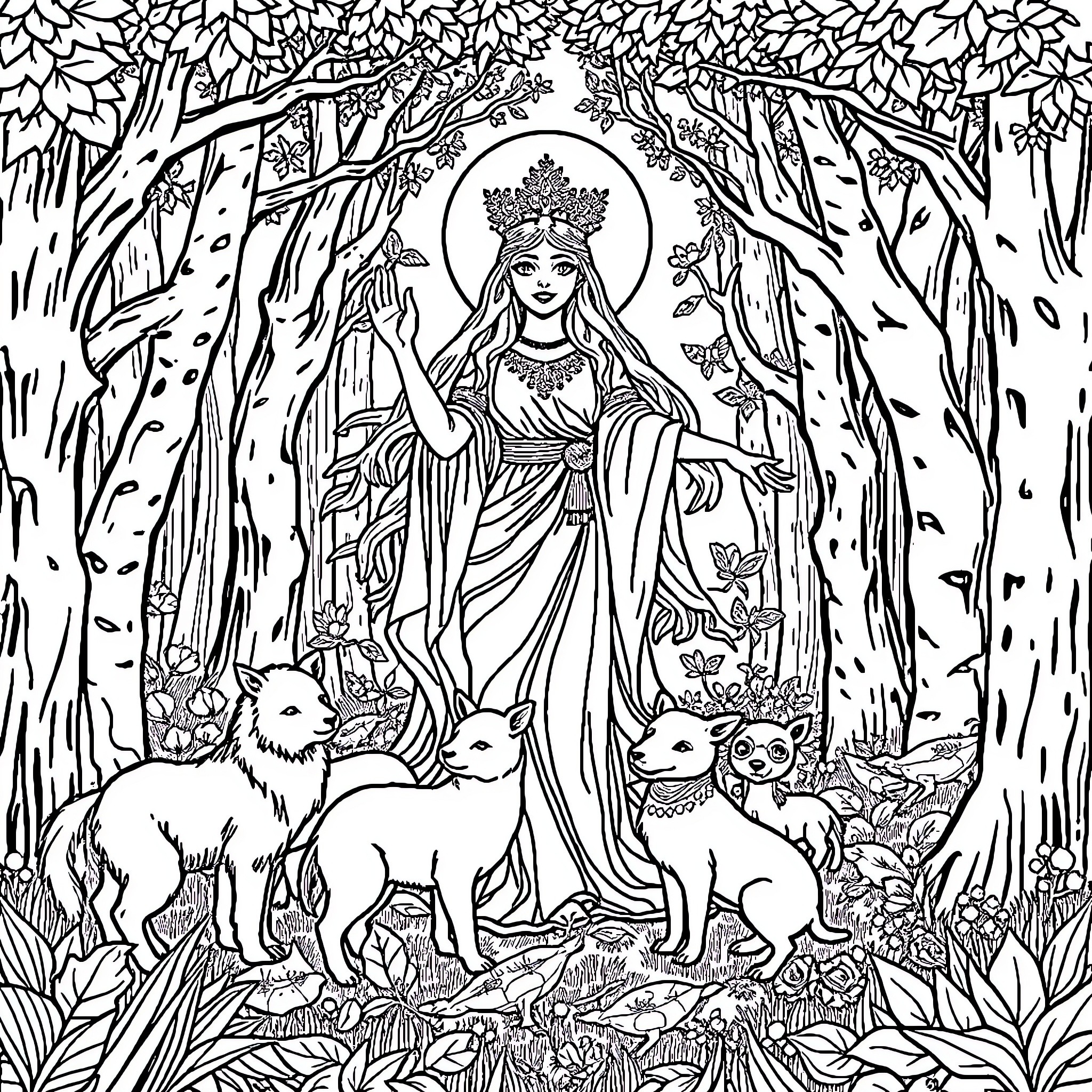 Best Goddess Coloring Pages (Free Printable PDF)