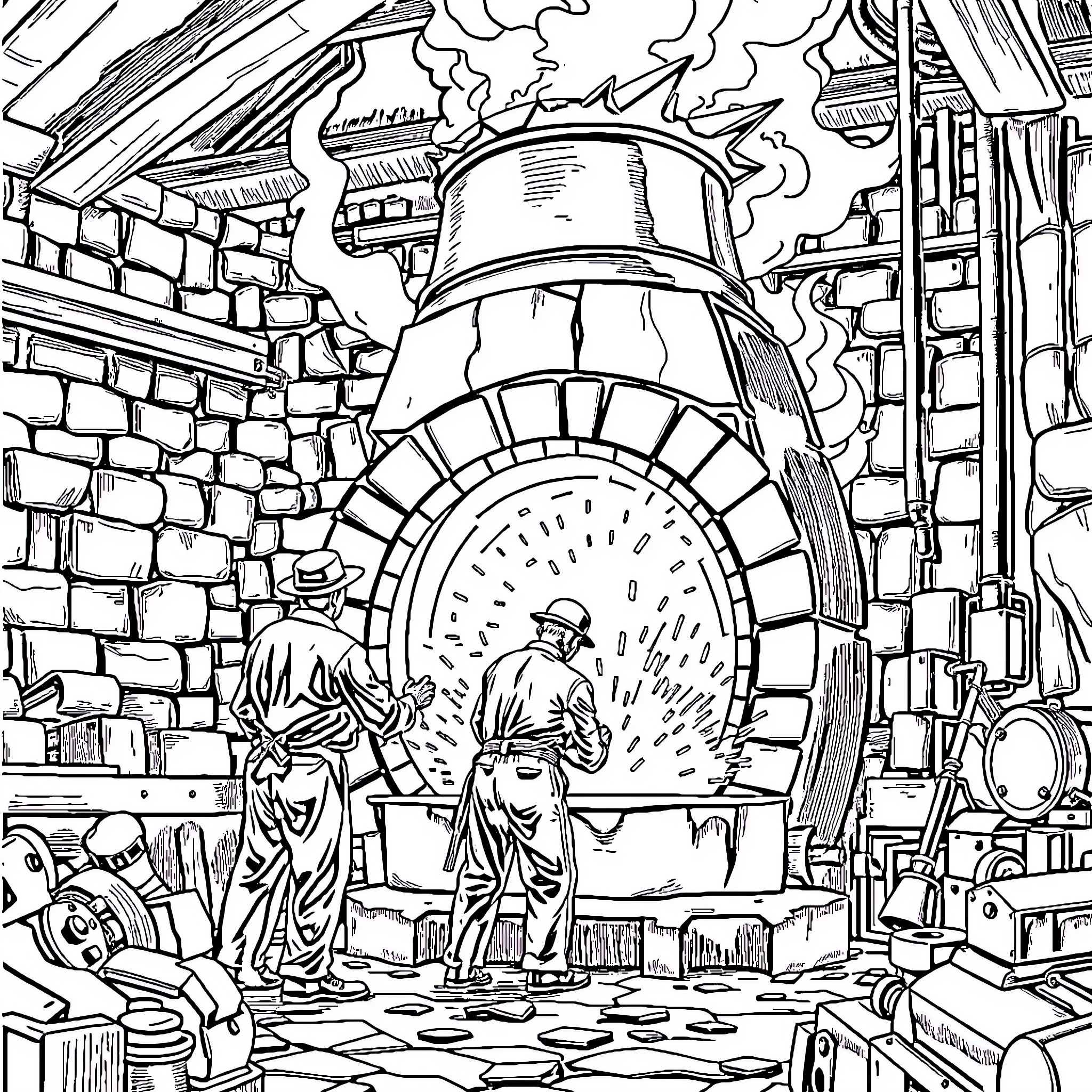 Best Foundry Man Coloring Pages (Free Printable PDF)