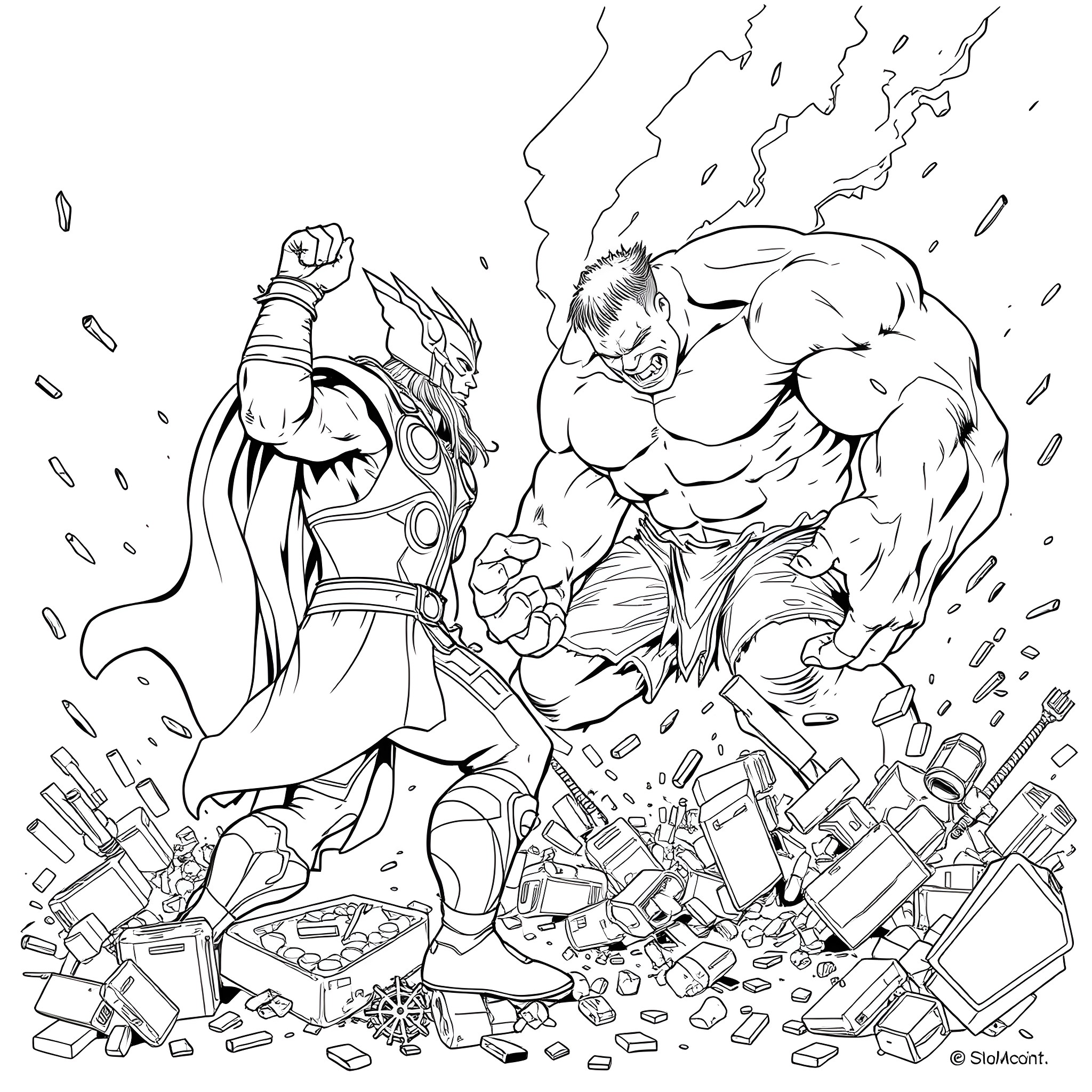 2 Best Thor Coloring Pages (Free Printable PDFs)