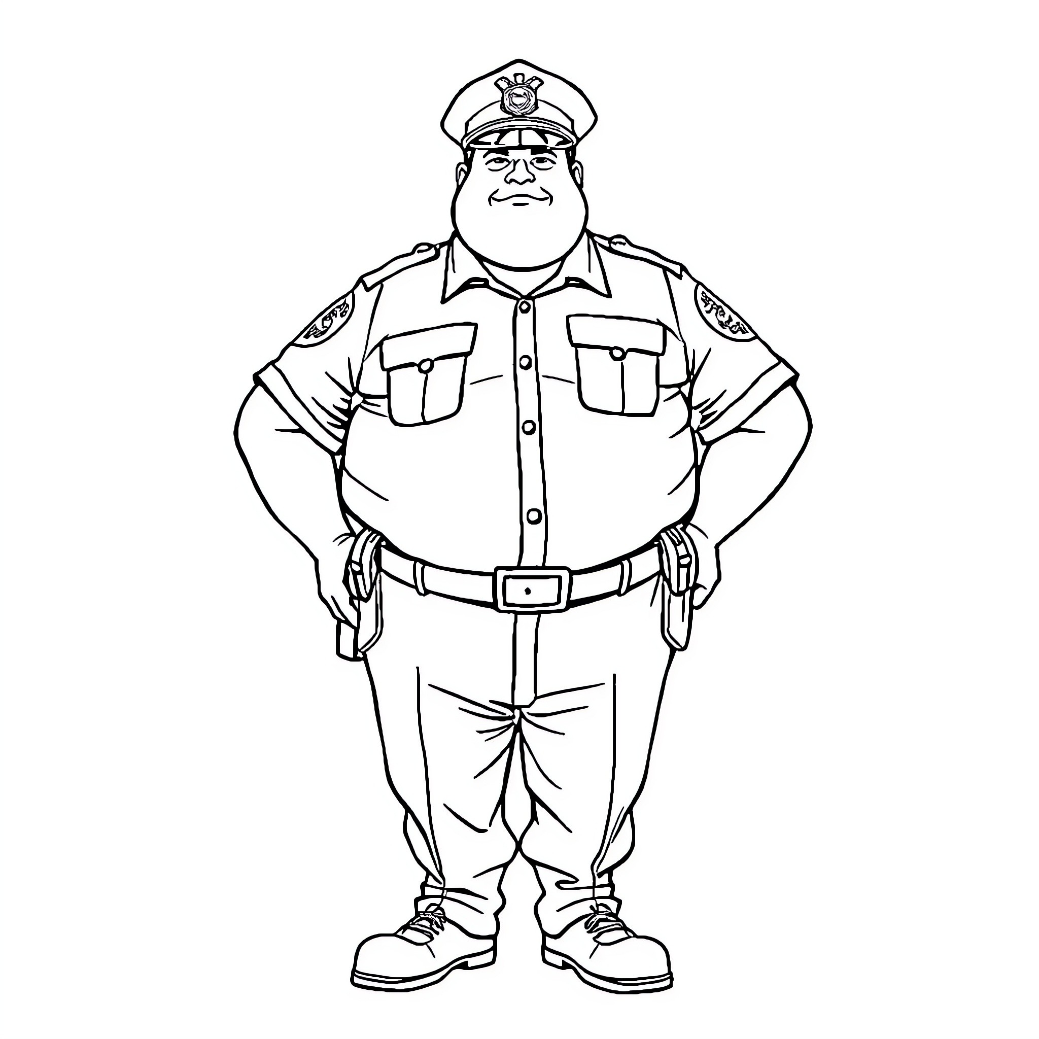 4 Best Police Man Coloring Pages (Free Printable PDFs)