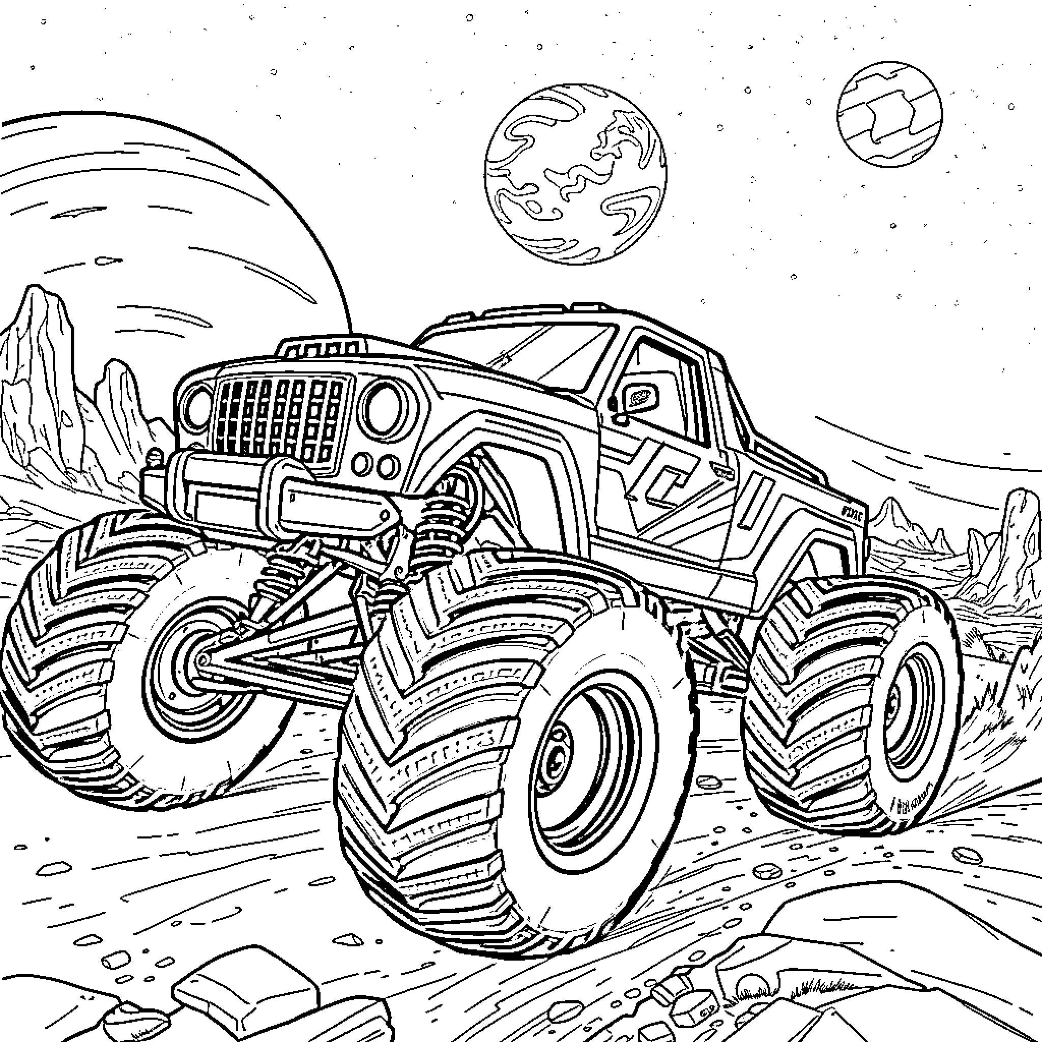 Best Monster Truck Coloring Pages (Free Printable PDF)