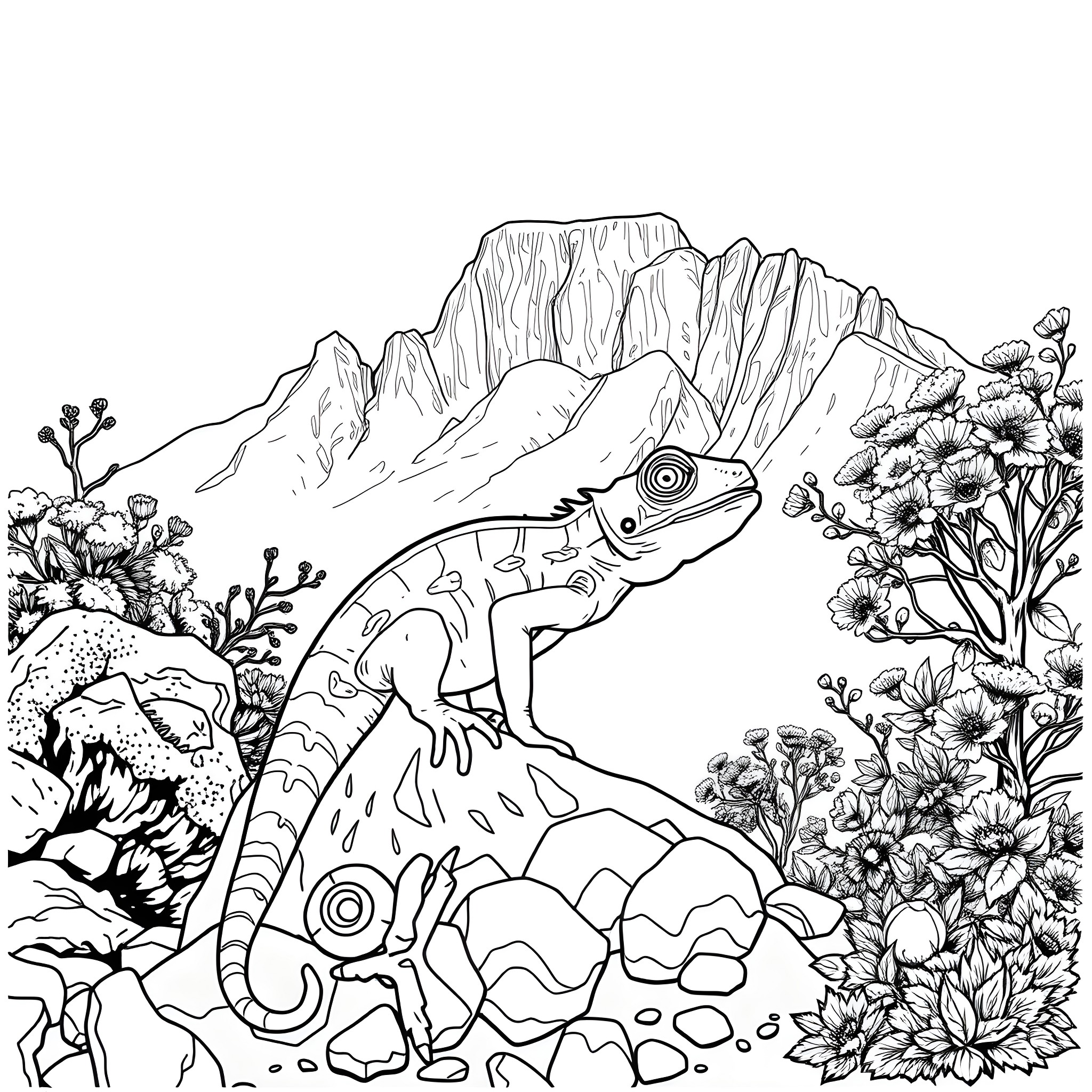 Best Chameleon Coloring Pages (Free Printable PDF)
