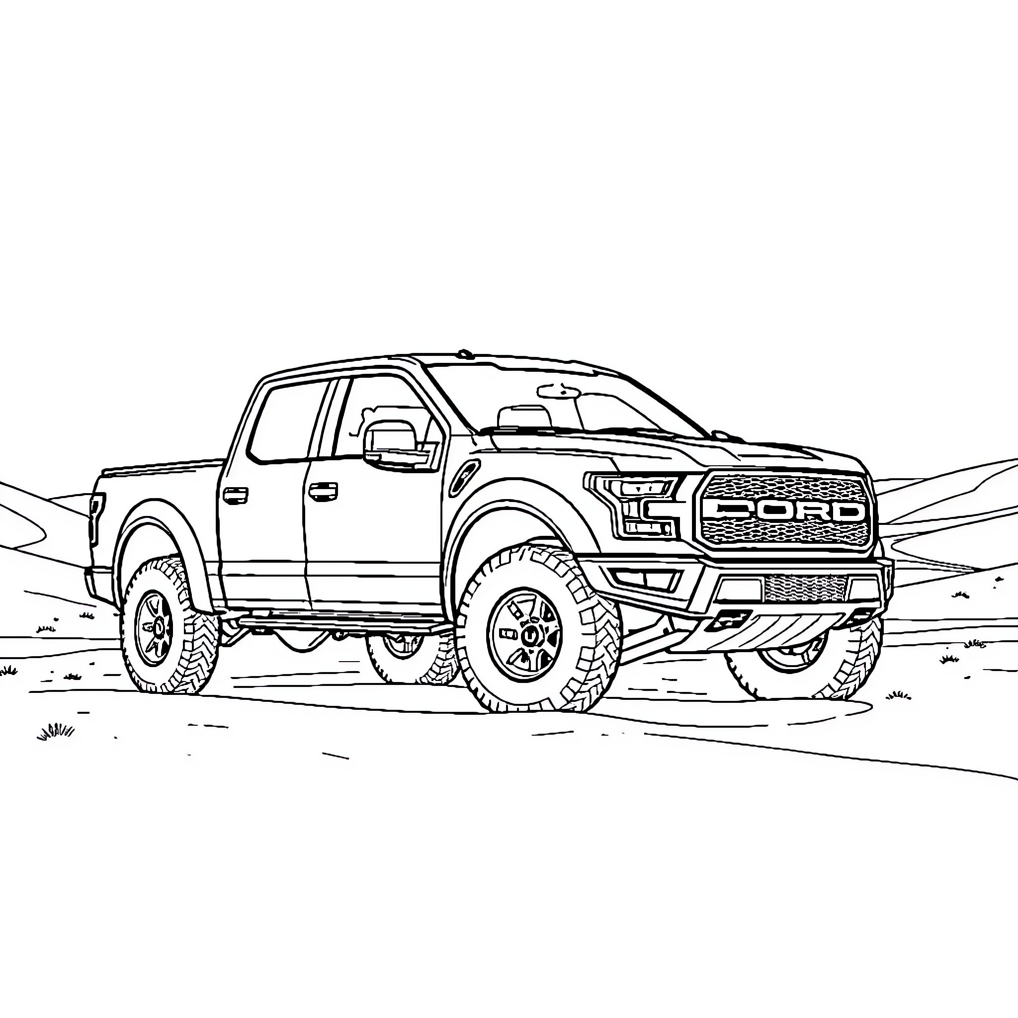 15 Best Ford F150 Coloring Pages (Free Printable PDFs)