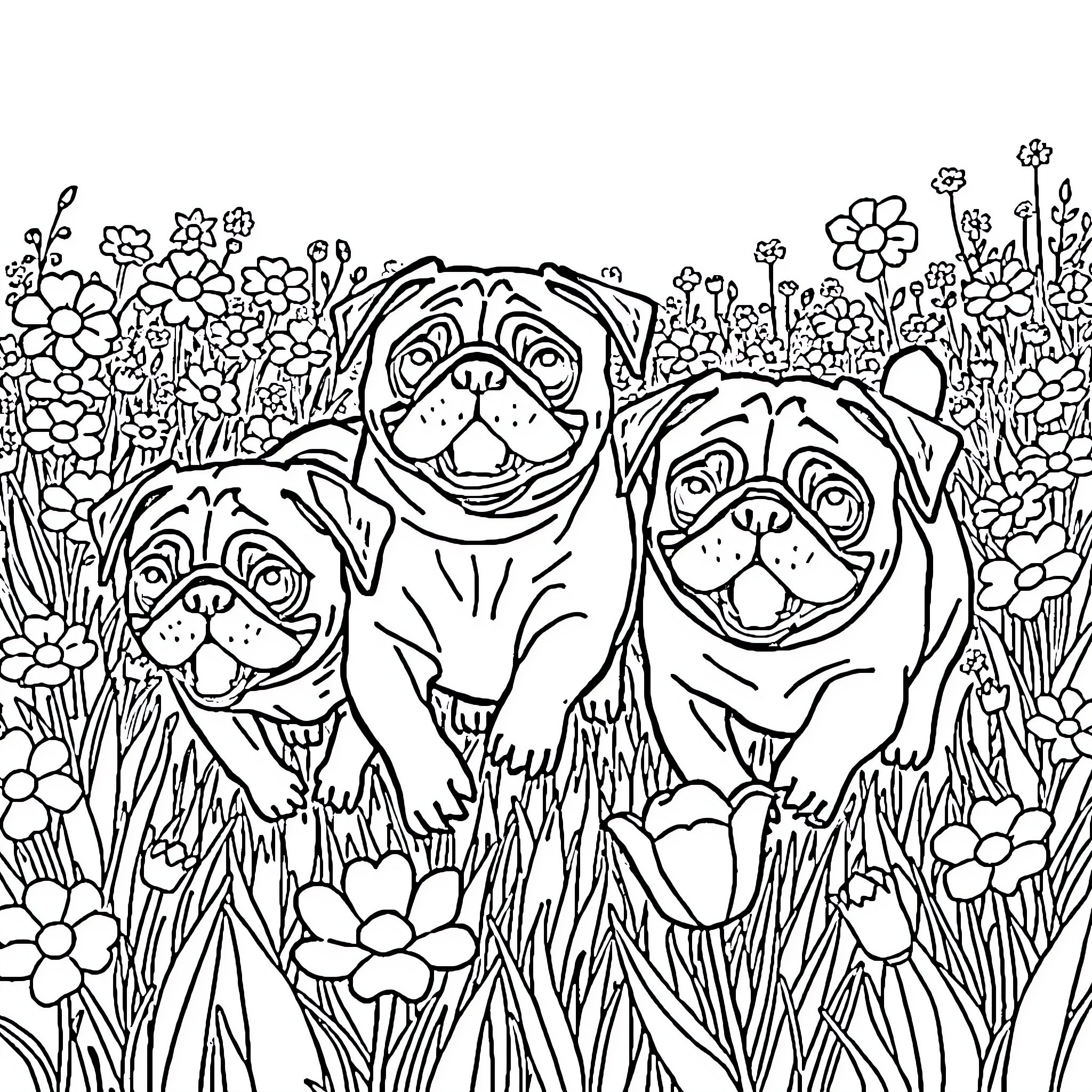 Best Pug Coloring Pages (Free Printable PDF)