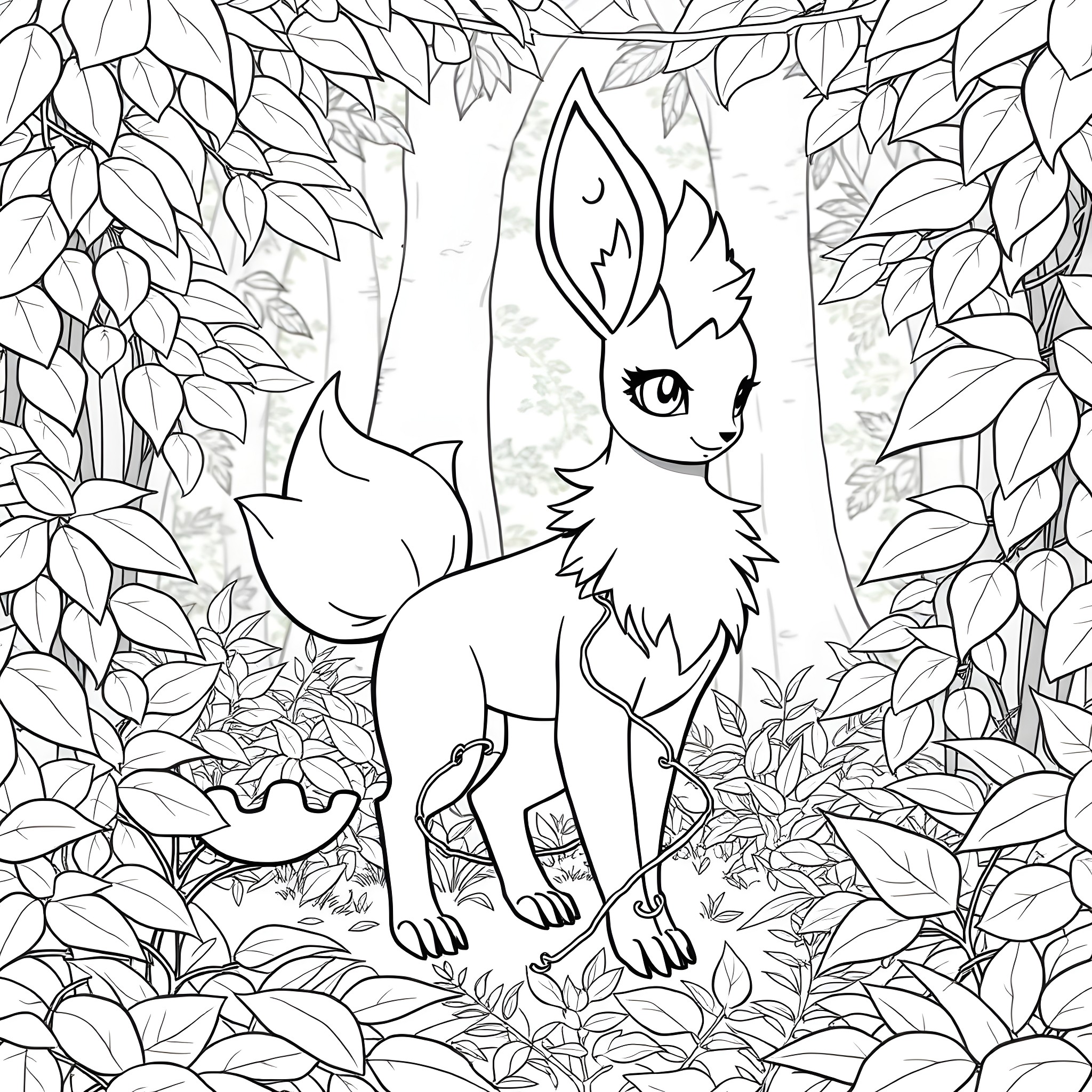 5 Best Leafeon Coloring Pages (Free Printable PDFs)