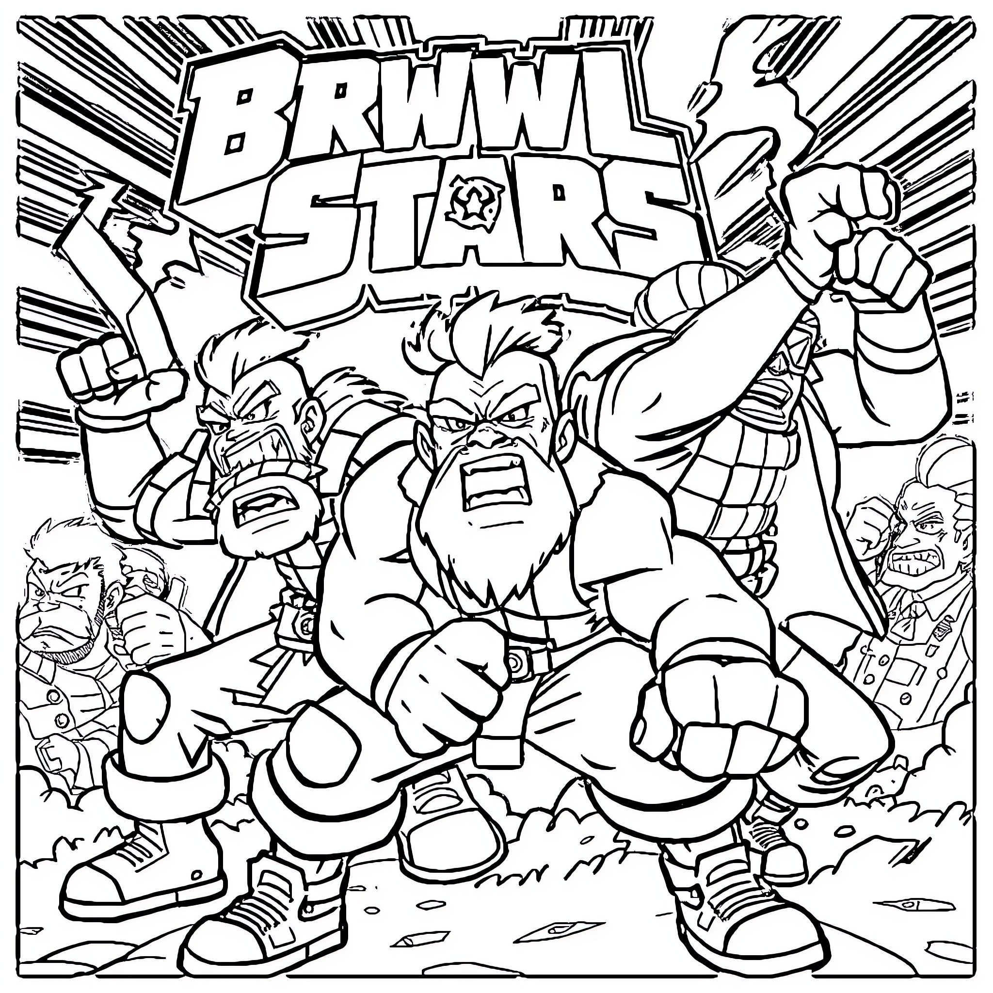 Best Brawler Coloring Pages (Free Printable PDF)