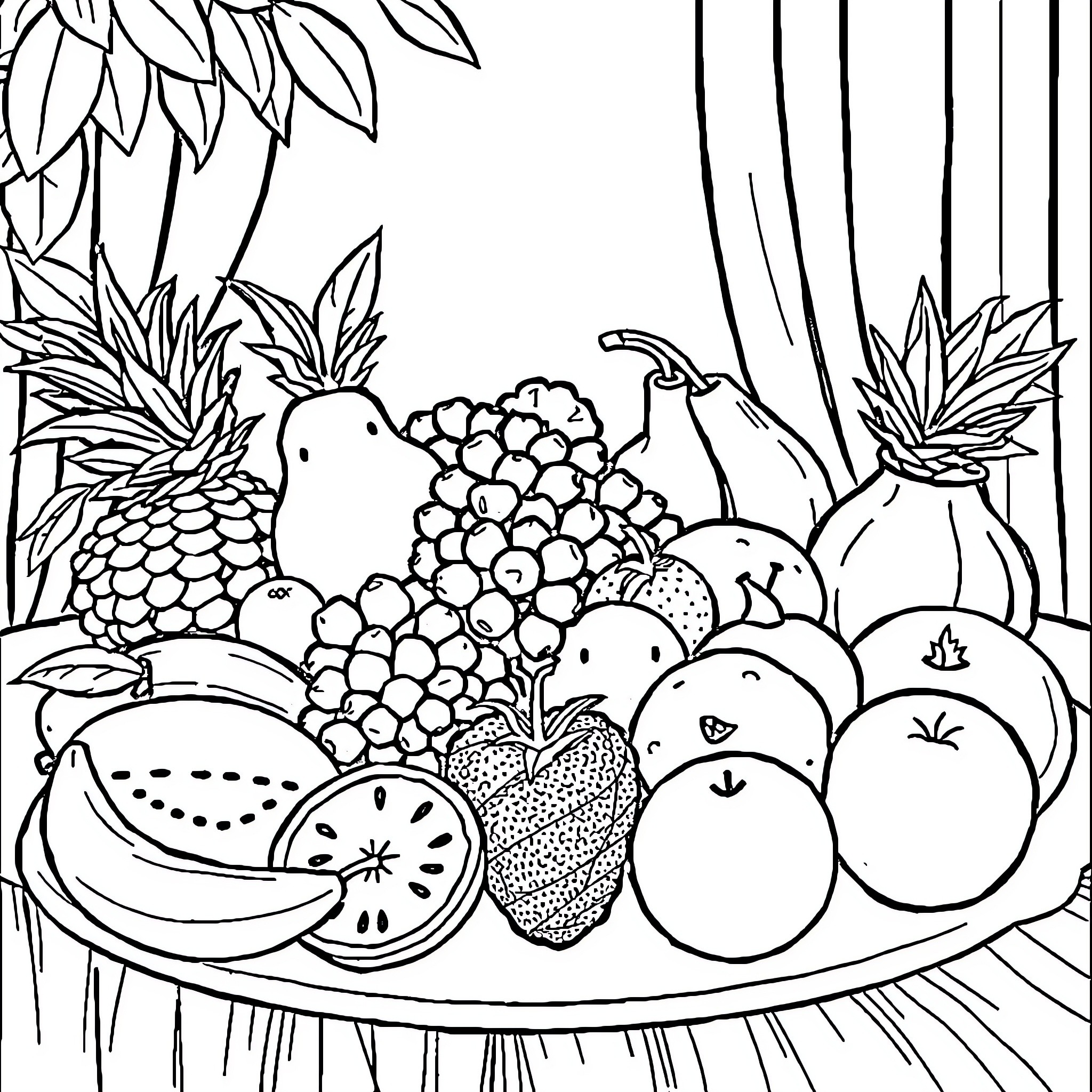 Best Fruit Coloring Pages (Free Printable PDF)