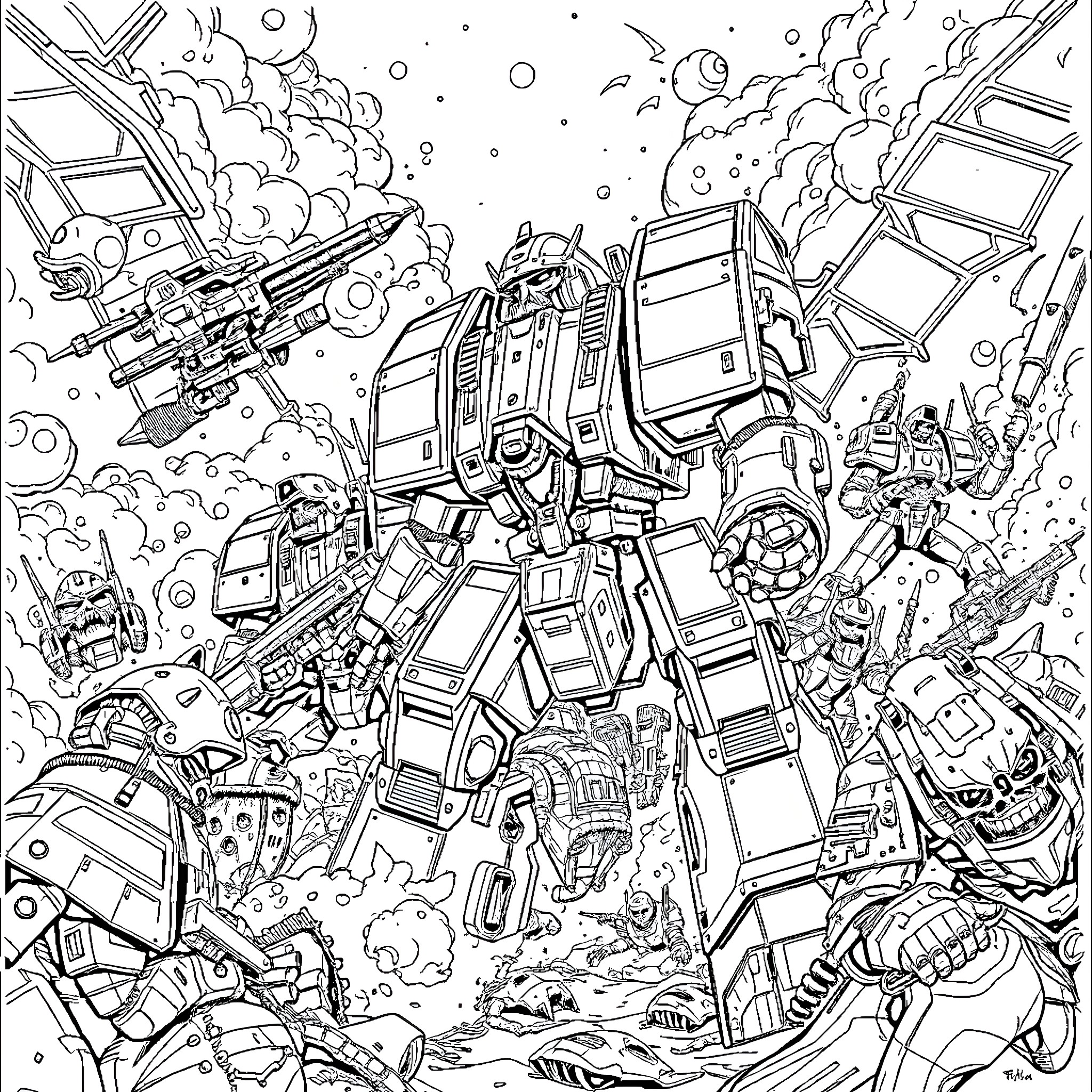 Best Warhammer 40k Coloring Pages (Free Printable PDF)