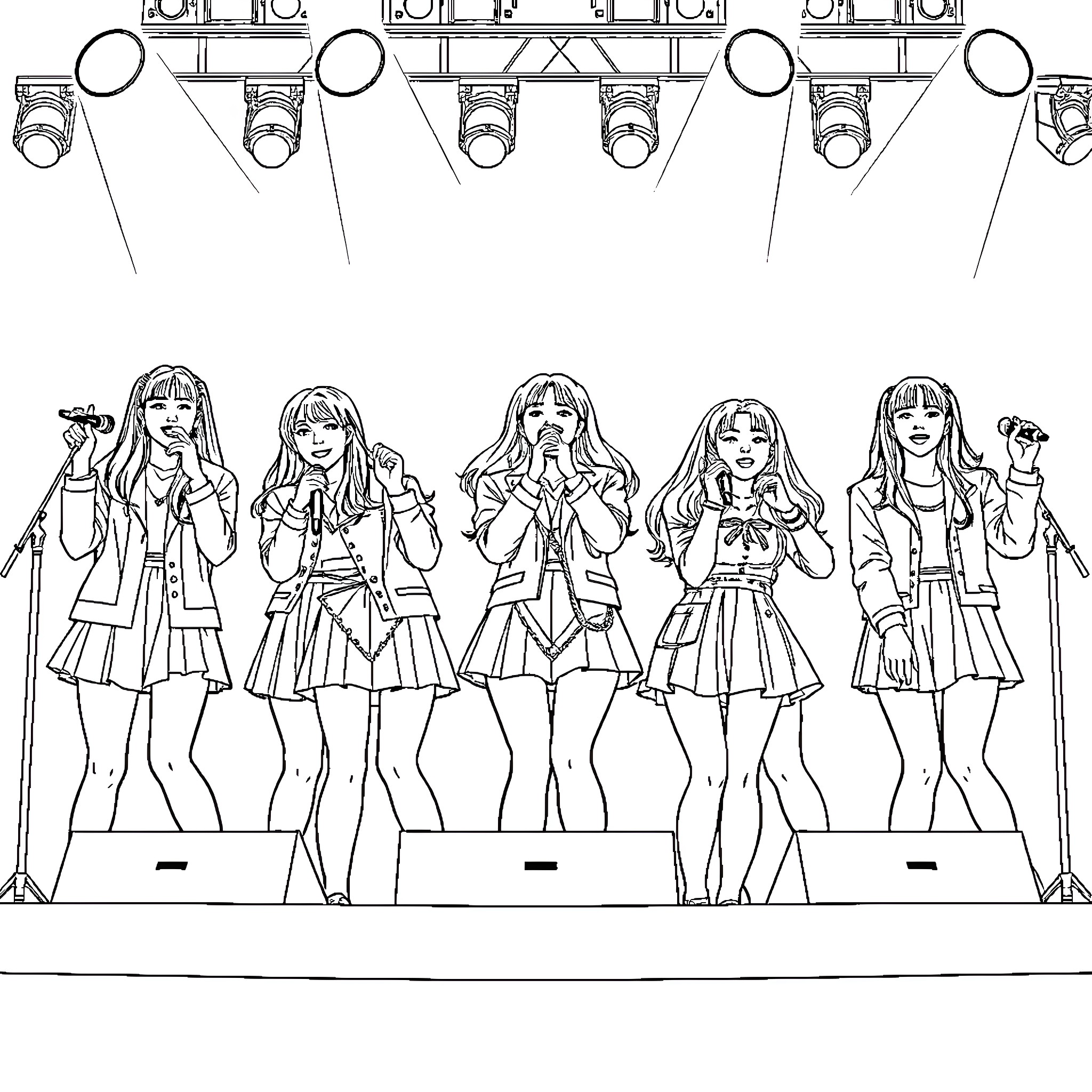Best Kpop Girl Group Coloring Pages (Free Printable PDF)