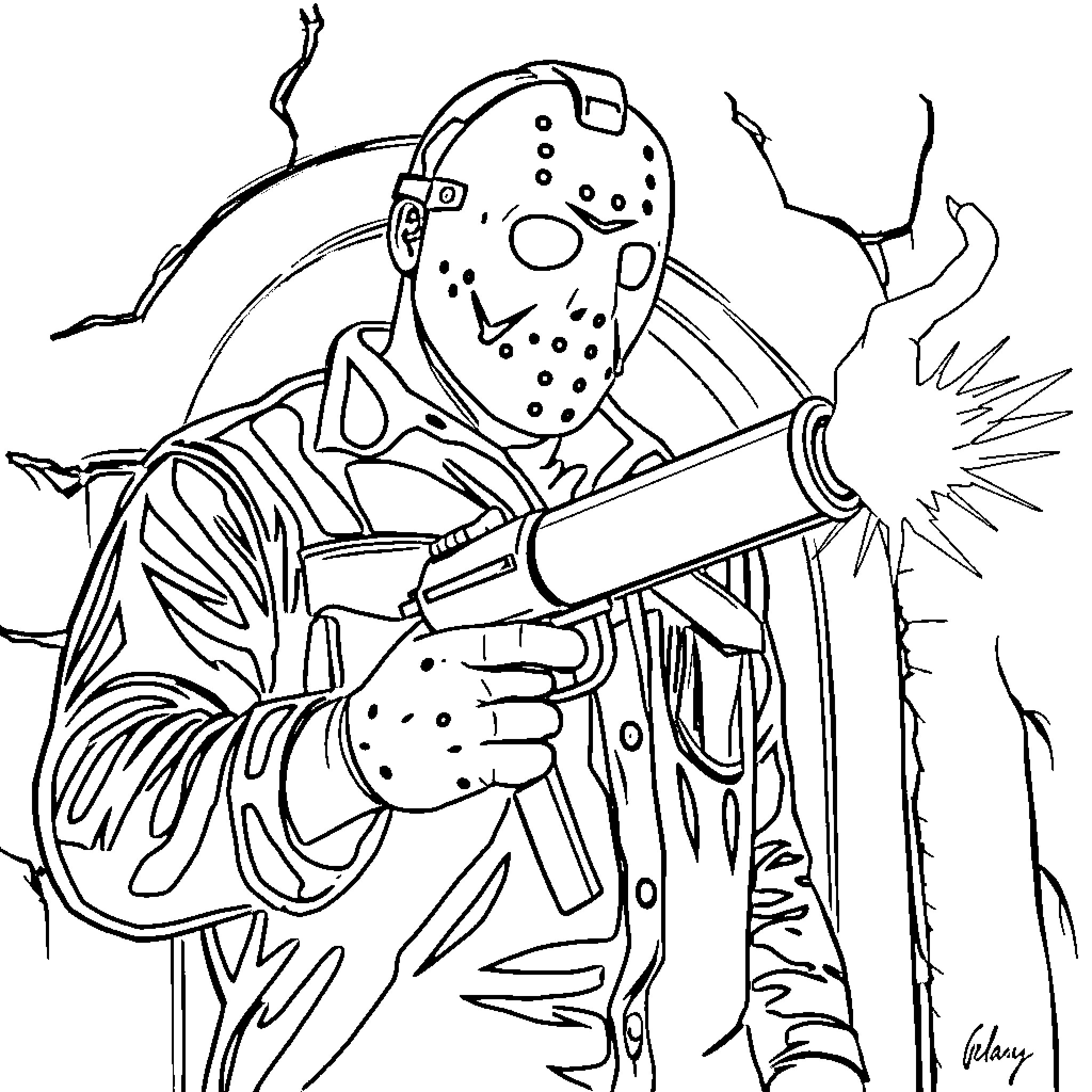 Best Jason Voorhees Coloring Pages (Free Printable PDF)
