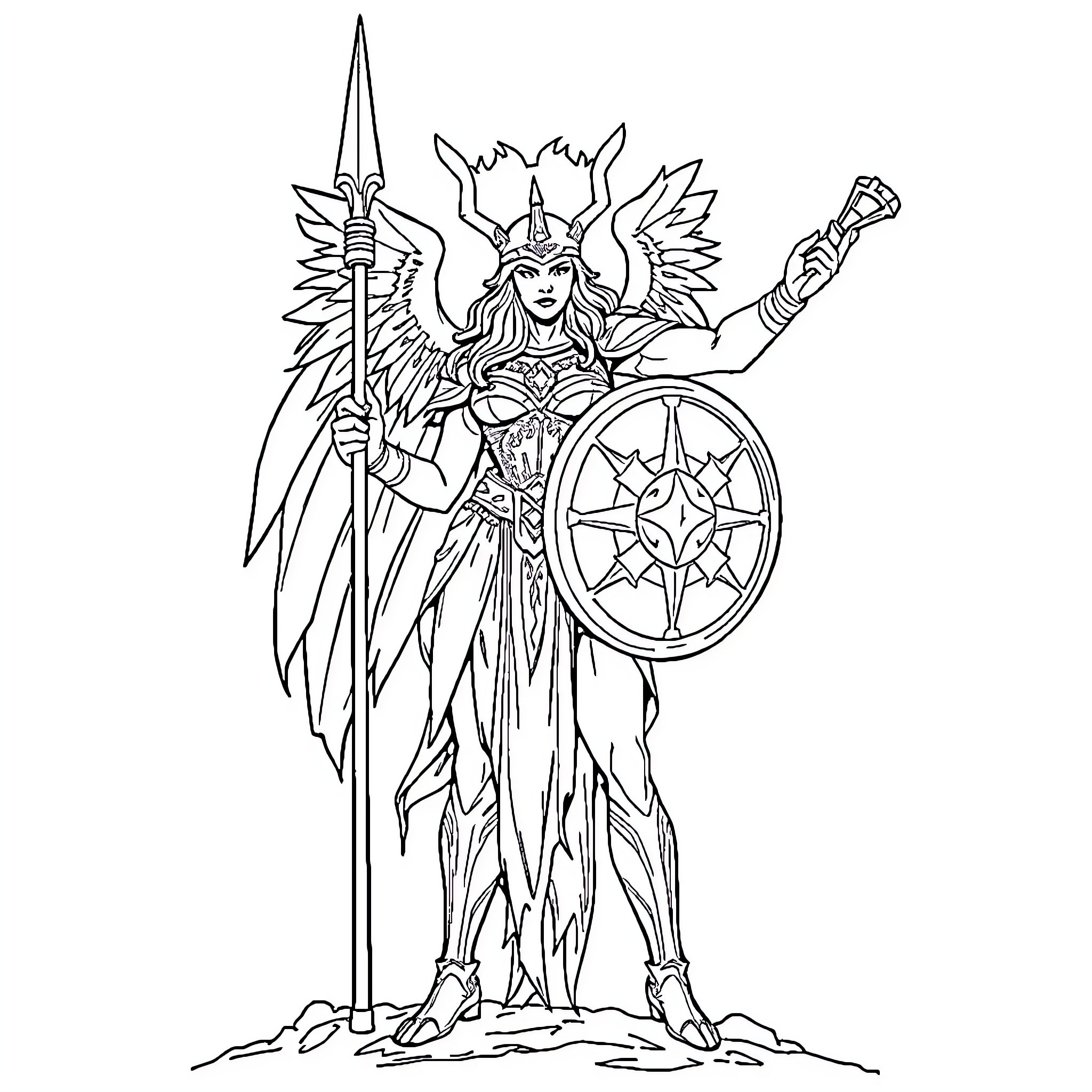 Best Valkyrie Coloring Pages (Free Printable PDF)