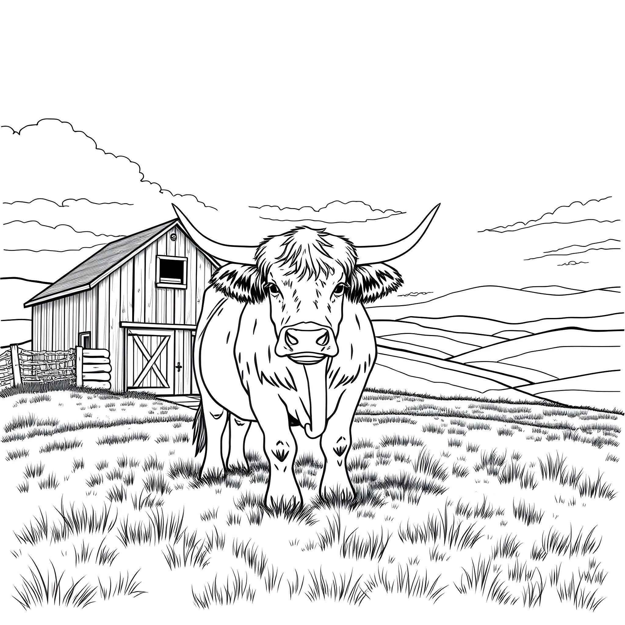 Best Highland Cow Coloring Pages (Free Printable PDF)